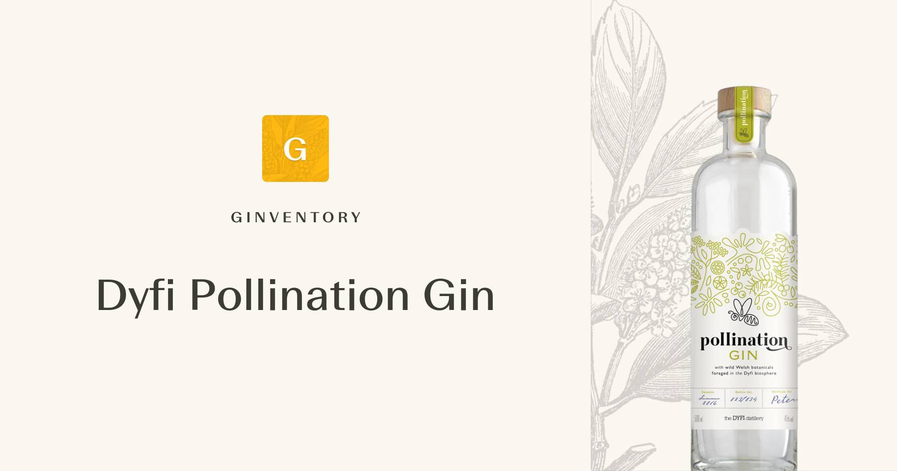 Dyfi Pollination Gin — Gins | Ginventory