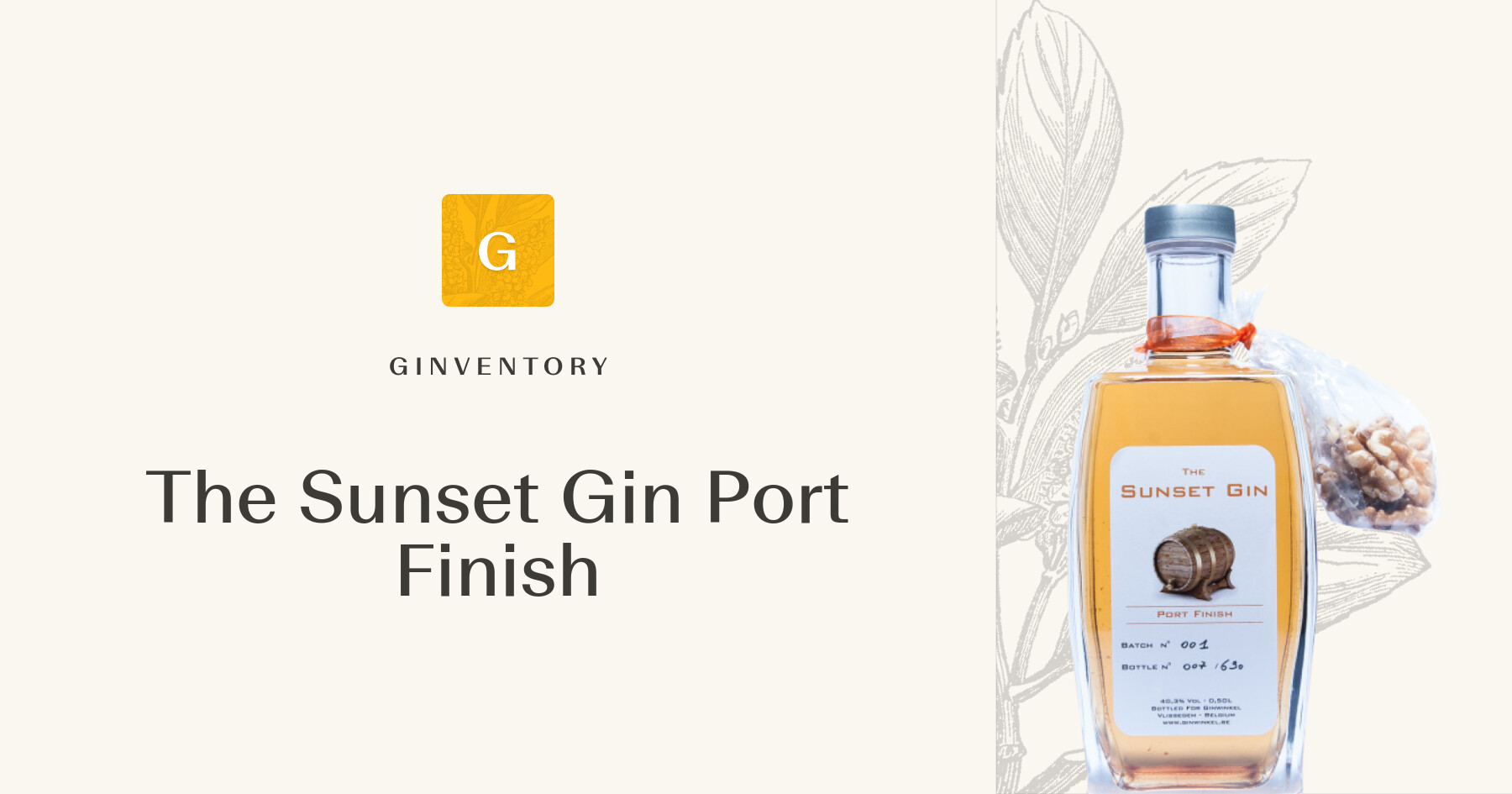 The Sunset Gin Port Finish — Gins | Ginventory