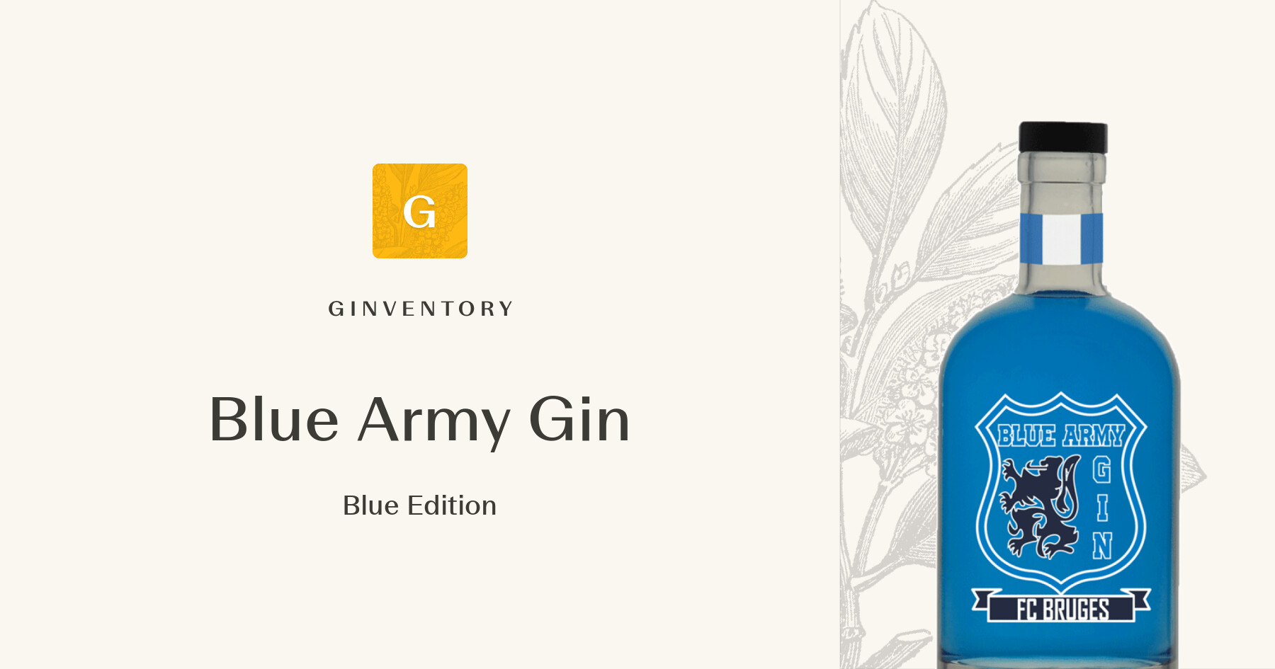 Blue Army Gin - Blue Edition — Gins | Ginventory