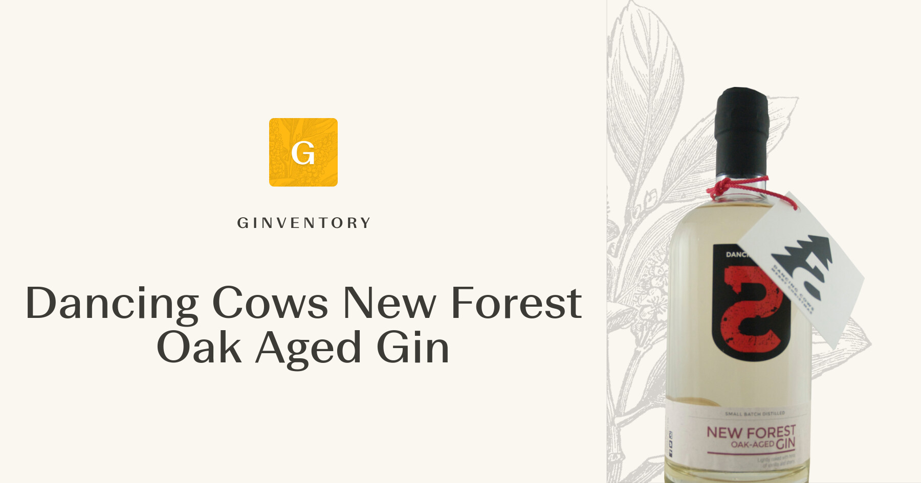 Dancing Cows New Forest Oak Aged Gin — Gins | Ginventory