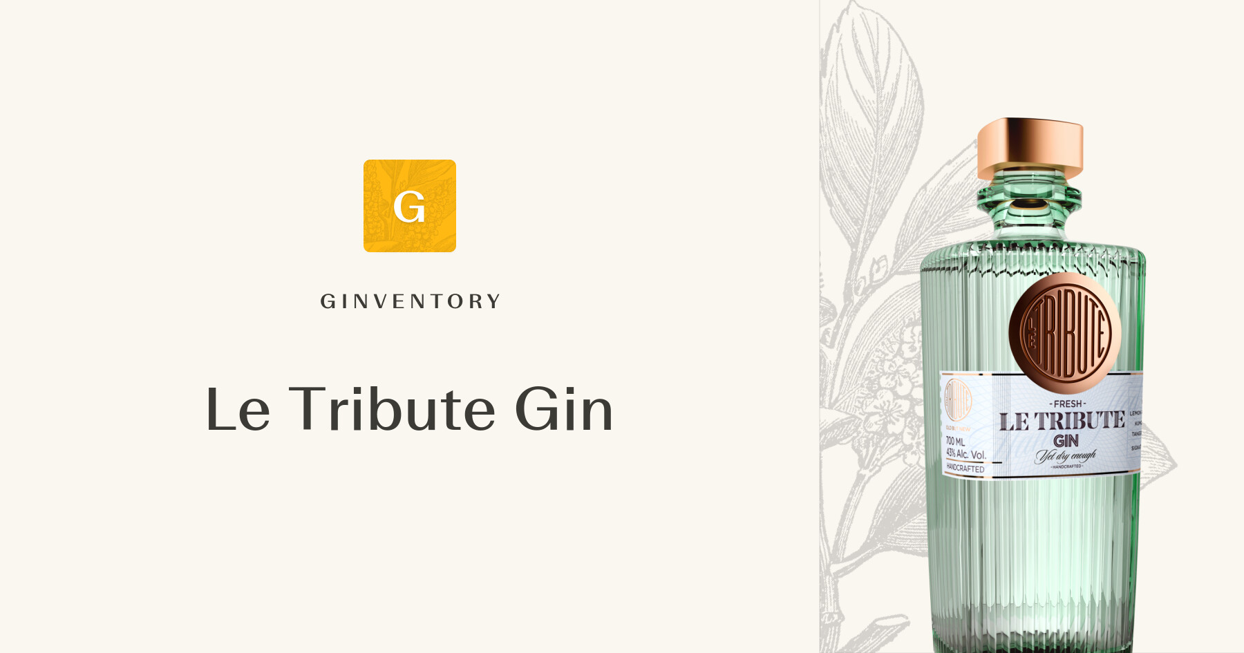 Le Tribute Gin — Gins | Ginventory