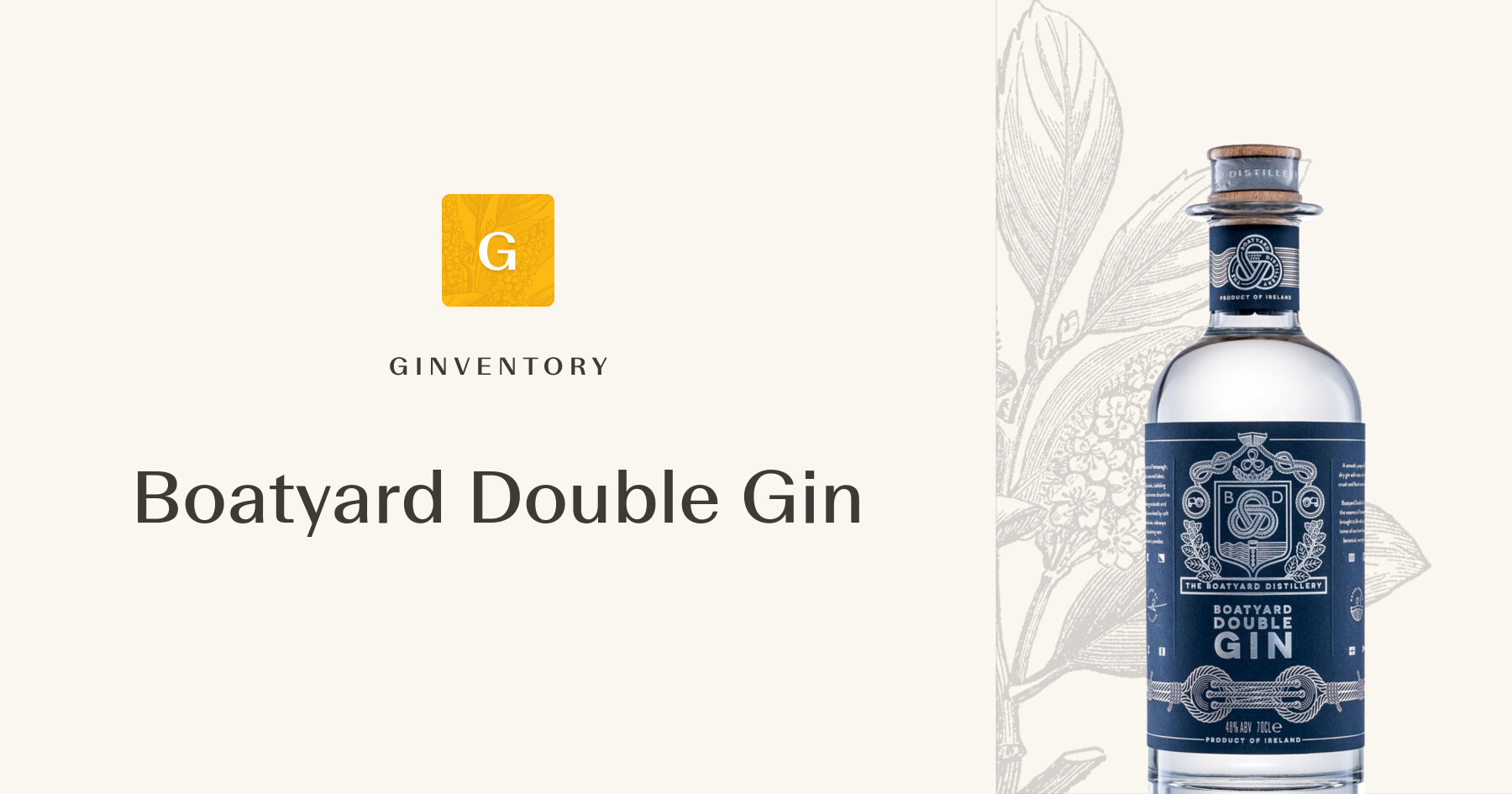 Boatyard Double Gin — Gins | Ginventory