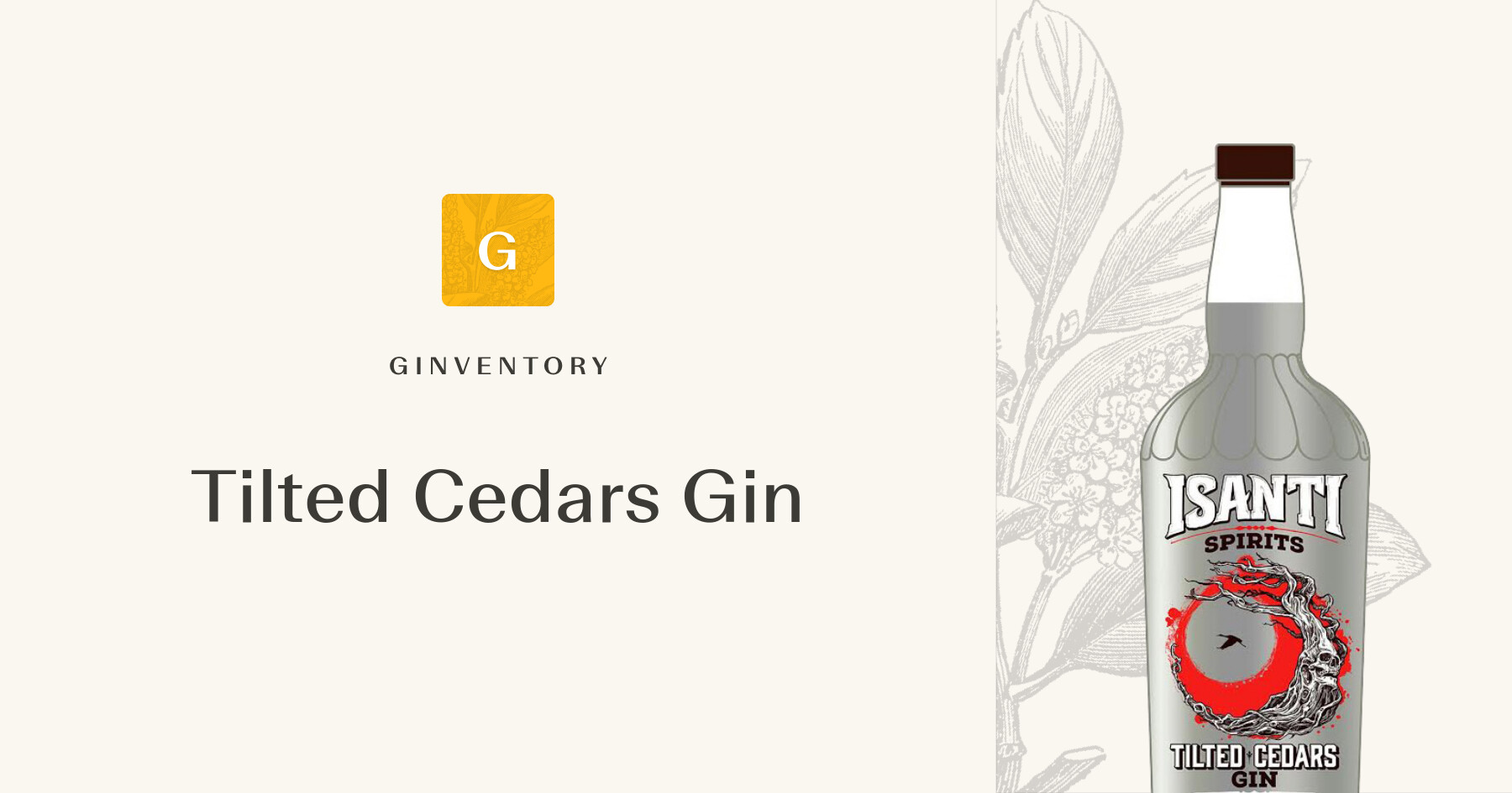 Tilted Cedars Gin — Gins | Ginventory