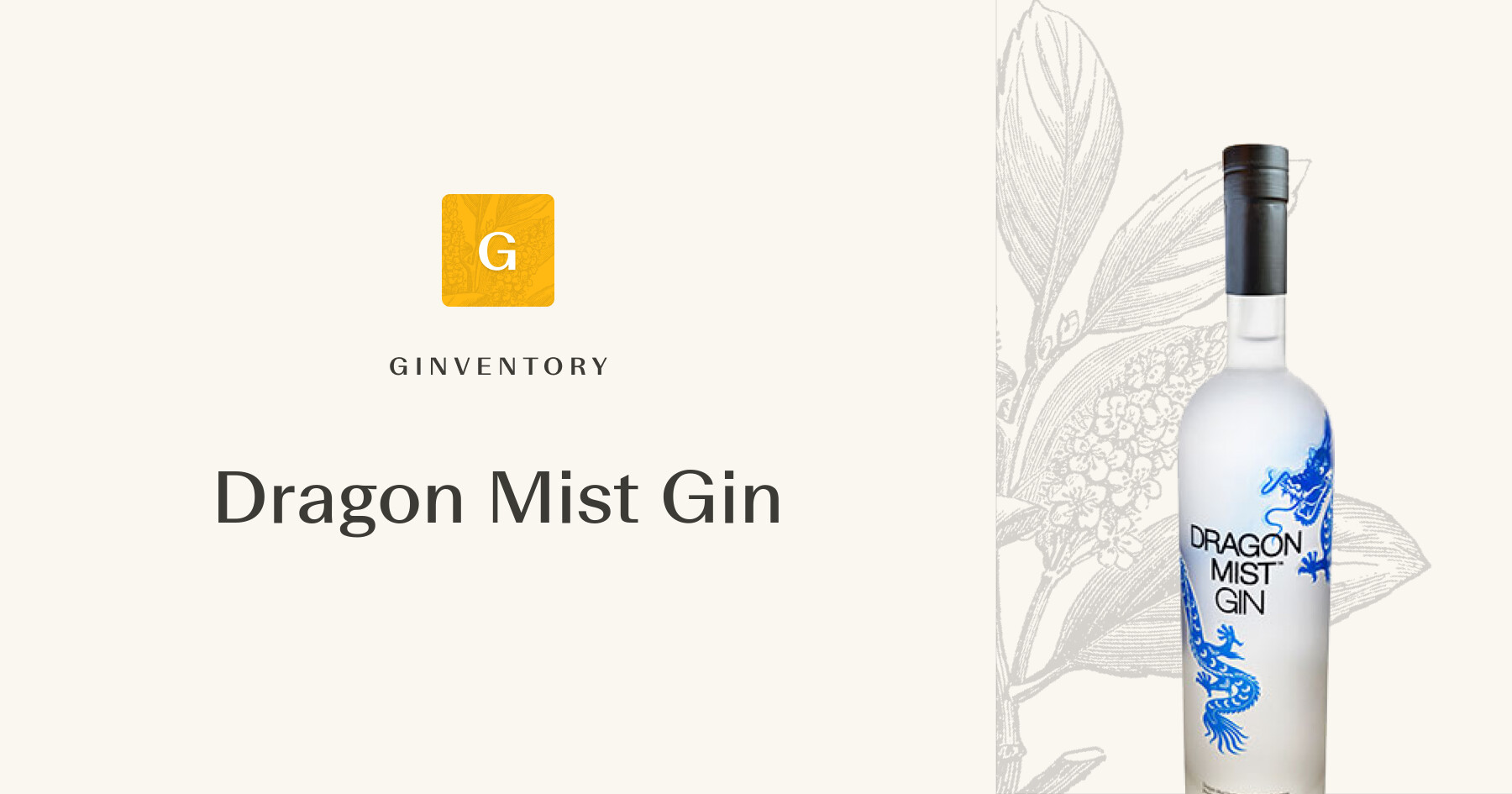 Dragon Mist Gin — Ginebras | Ginventory