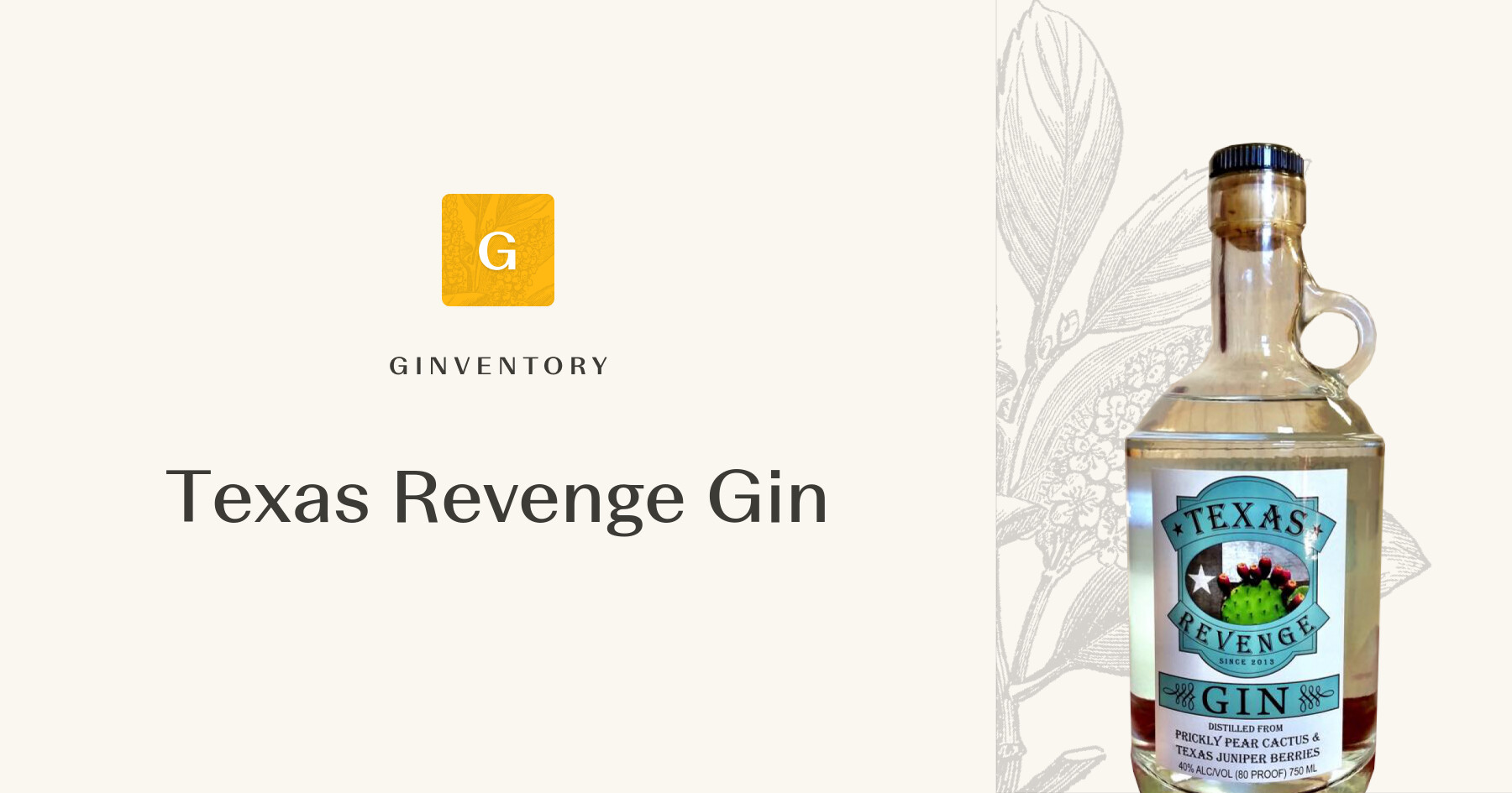 Texas Revenge Gin — Gins | Ginventory