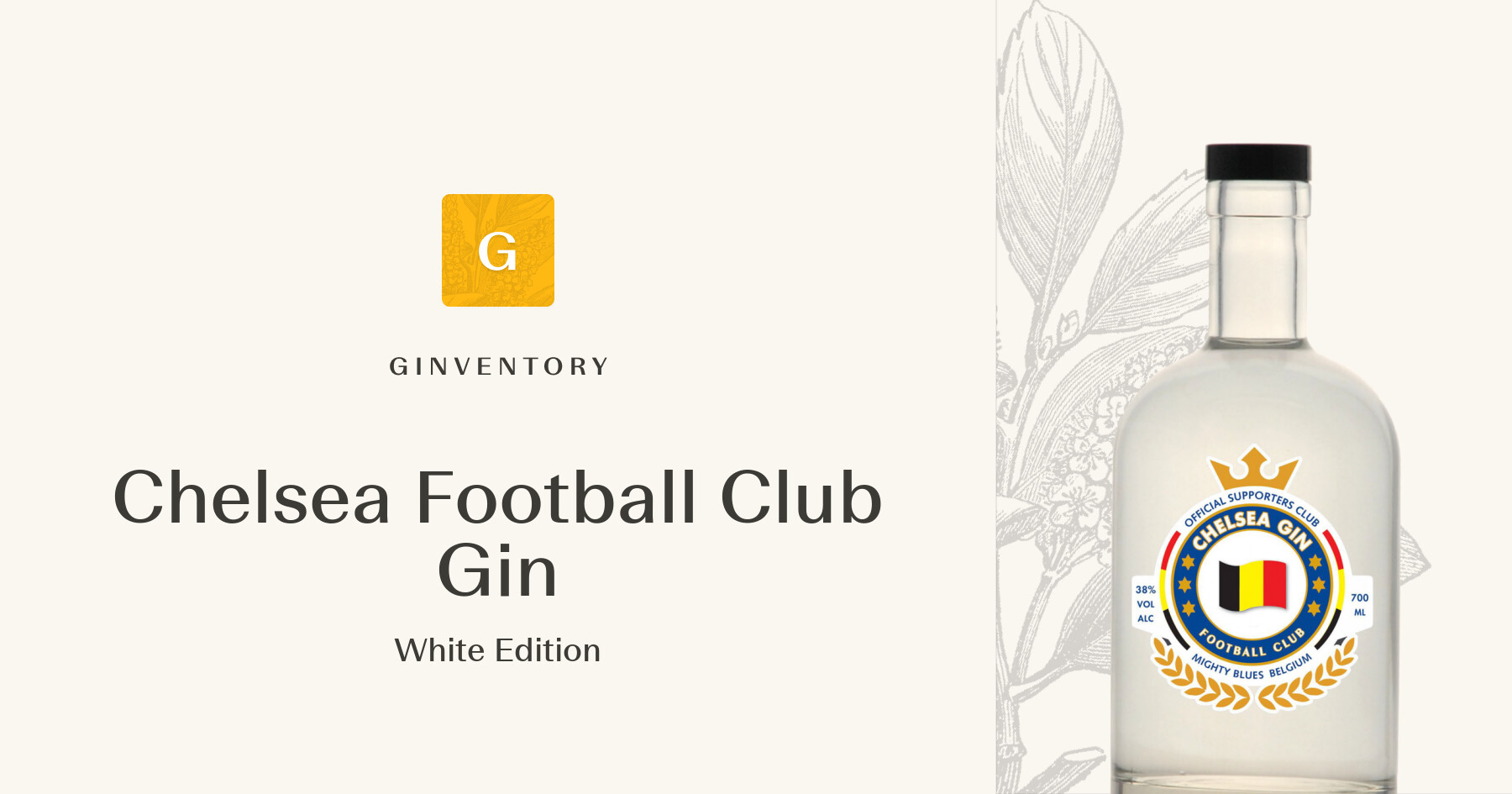 Chelsea Football Club Gin - White Edition — Gins | Ginventory
