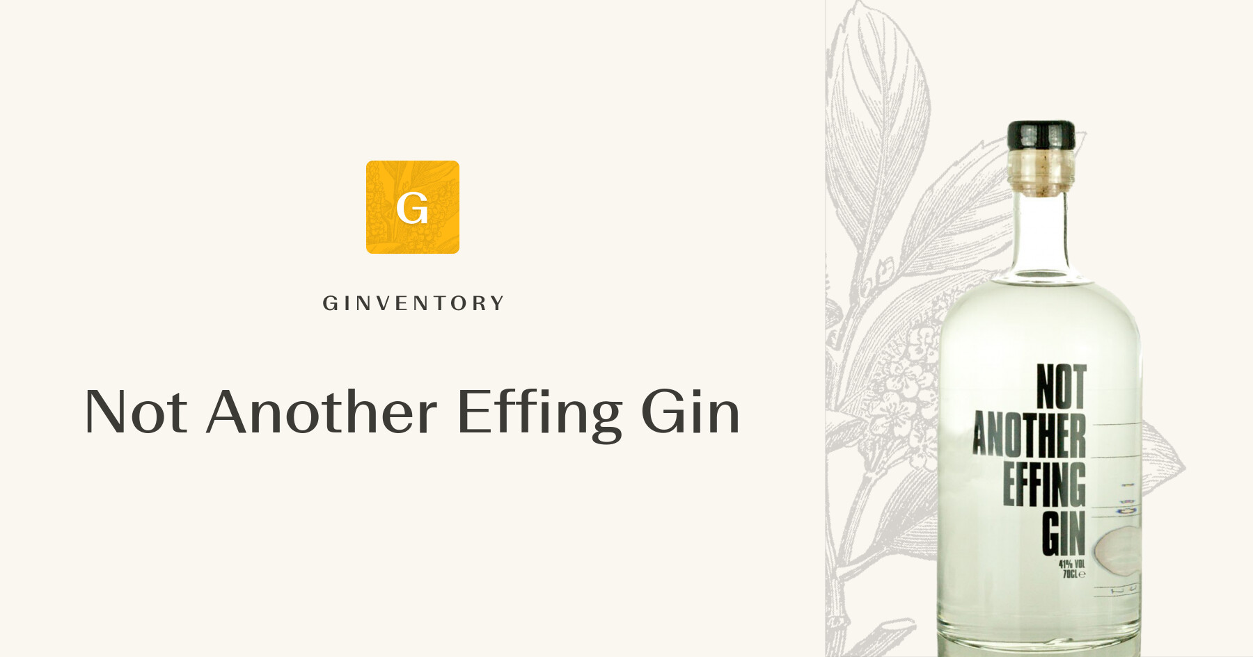Not Another Effing Gin — Gins | Ginventory