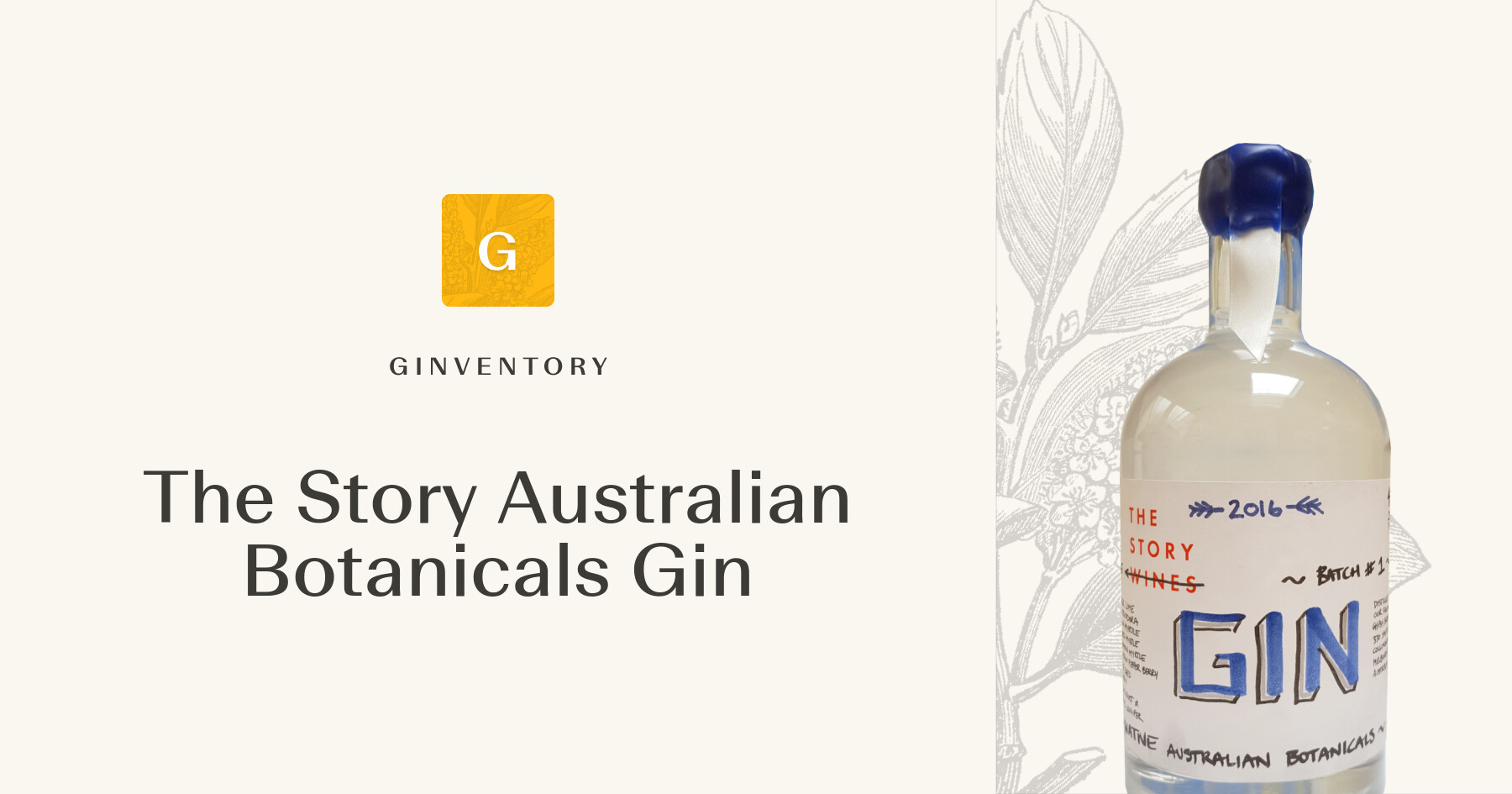 The Story Australian Botanicals Gin — Gins | Ginventory