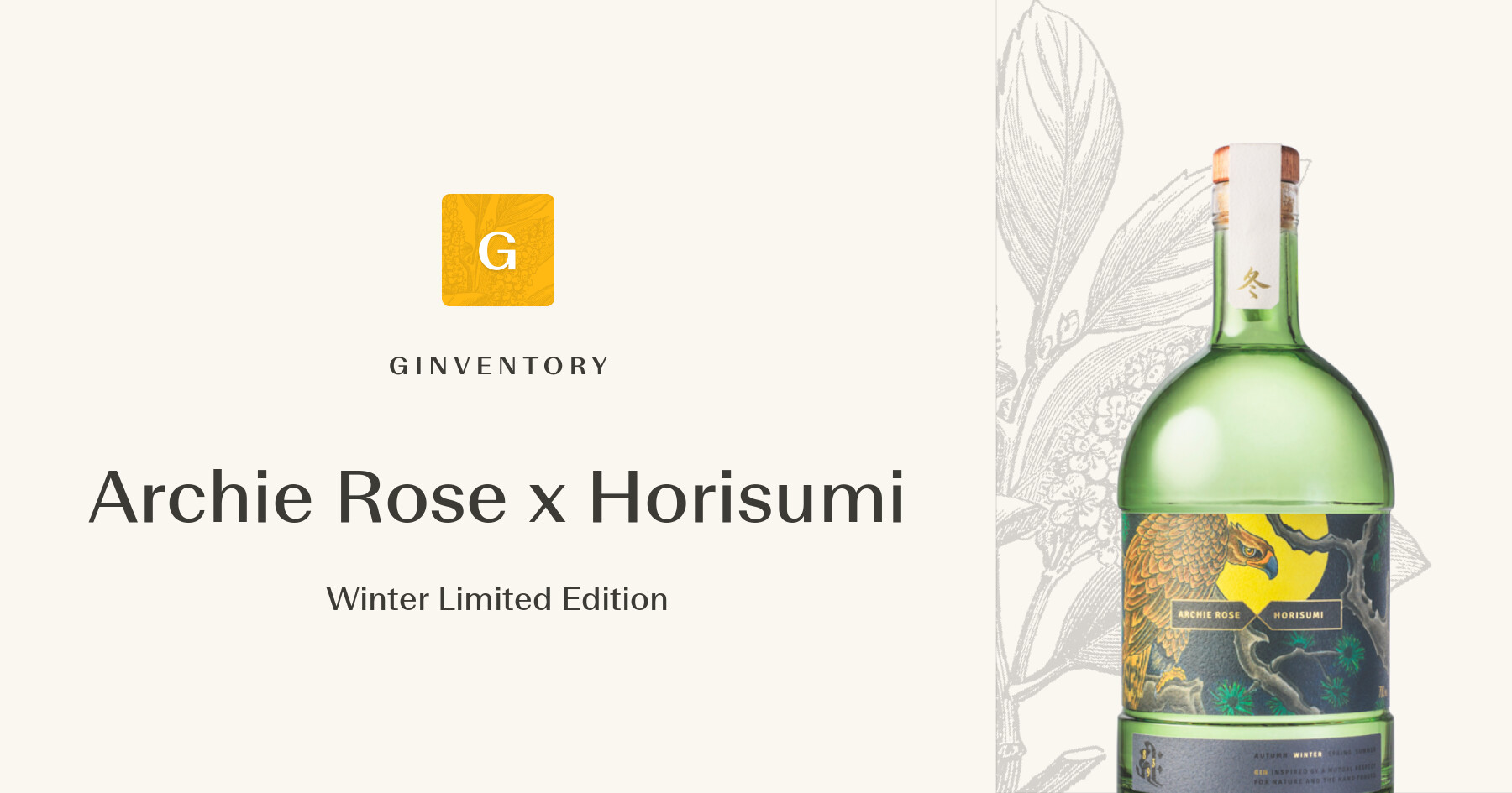 Archie Rose x Horisumi - Winter Limited Edition — Gins | Ginventory