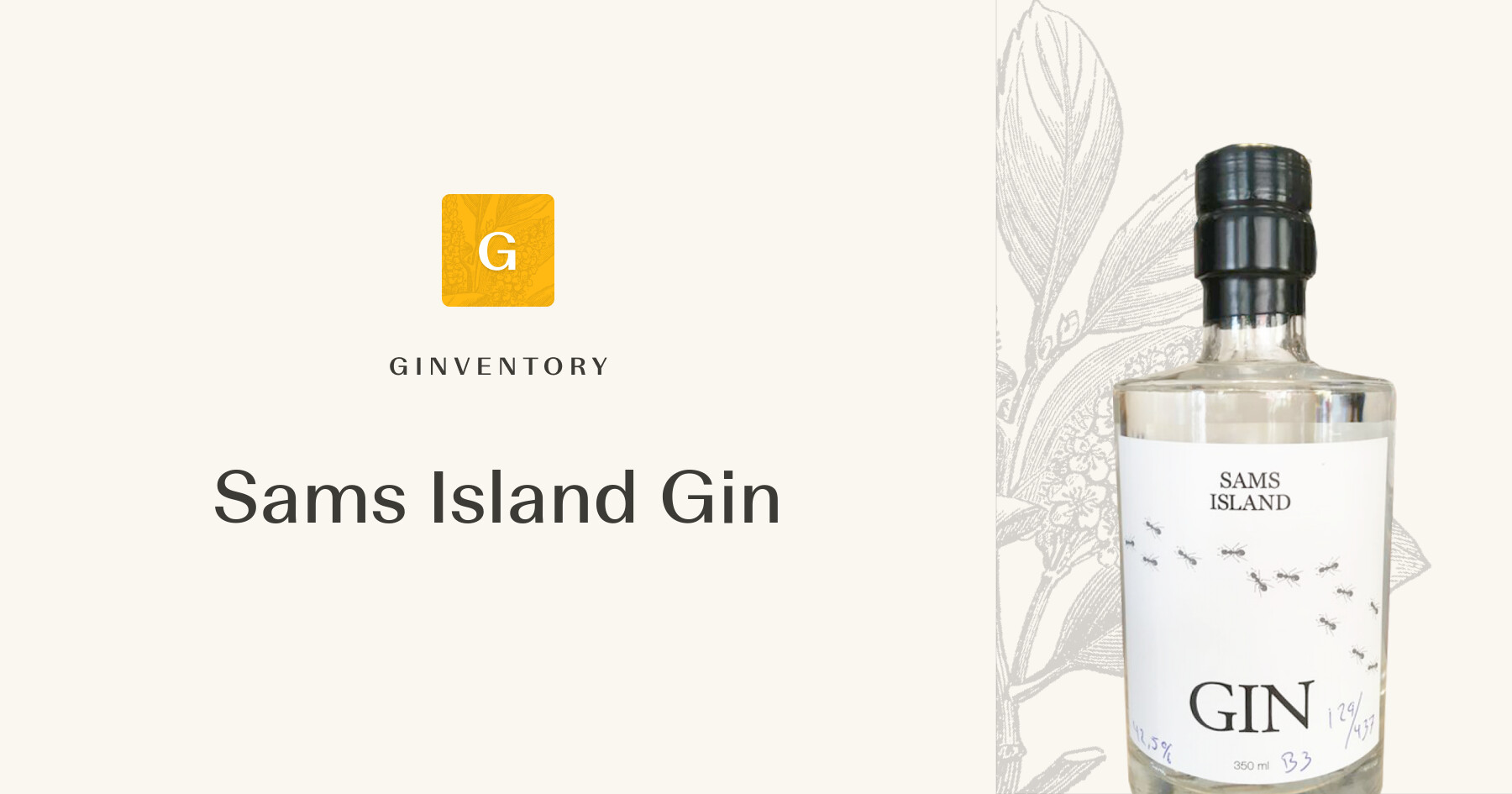 Sams Island Gin — Ginebras | Ginventory