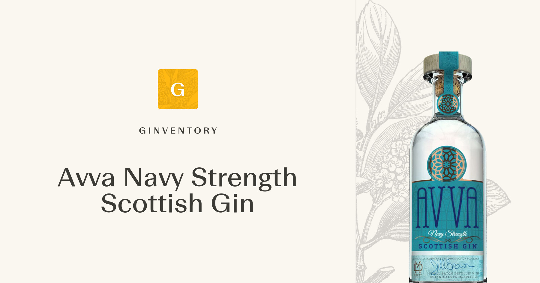Avva Navy Strength Scottish Gin — Gins | Ginventory