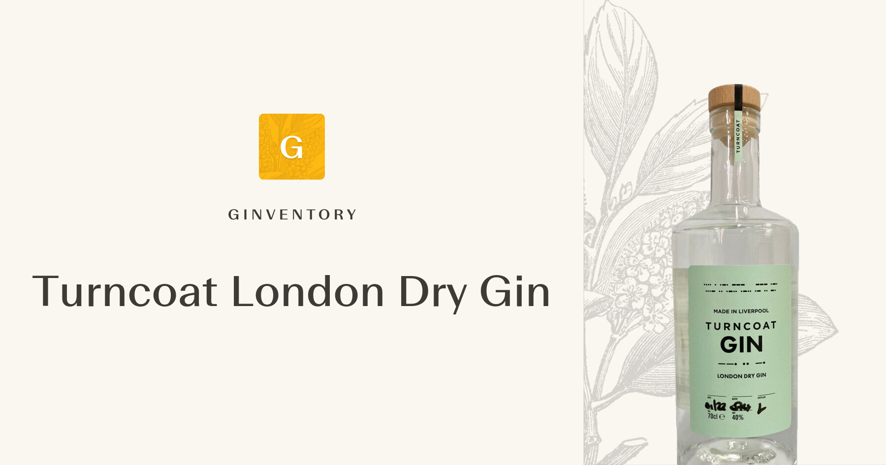 Turncoat London Dry Gin — Gins | Ginventory
