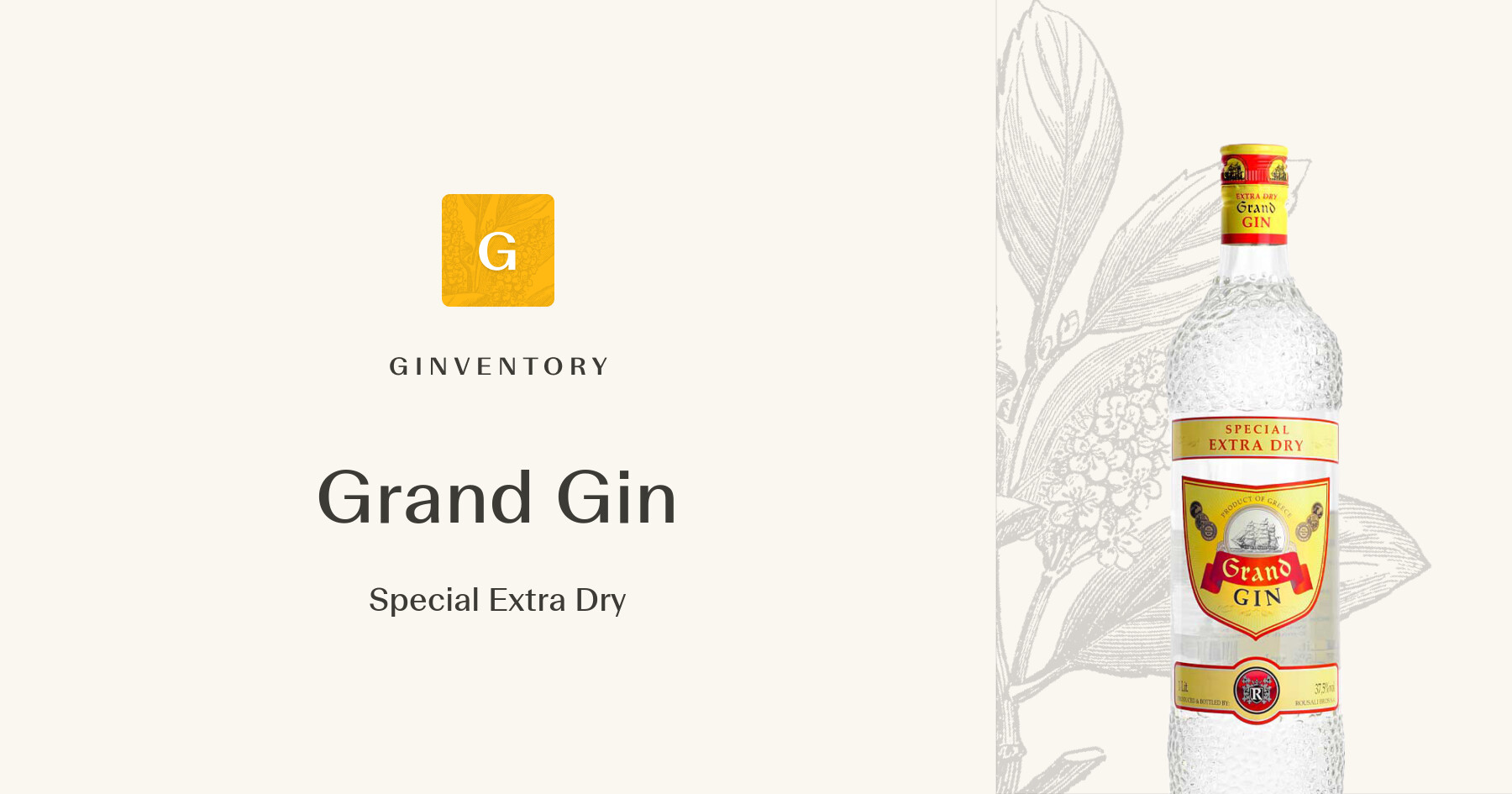 Grand Gin - Special Extra Dry — Ginebras | Ginventory