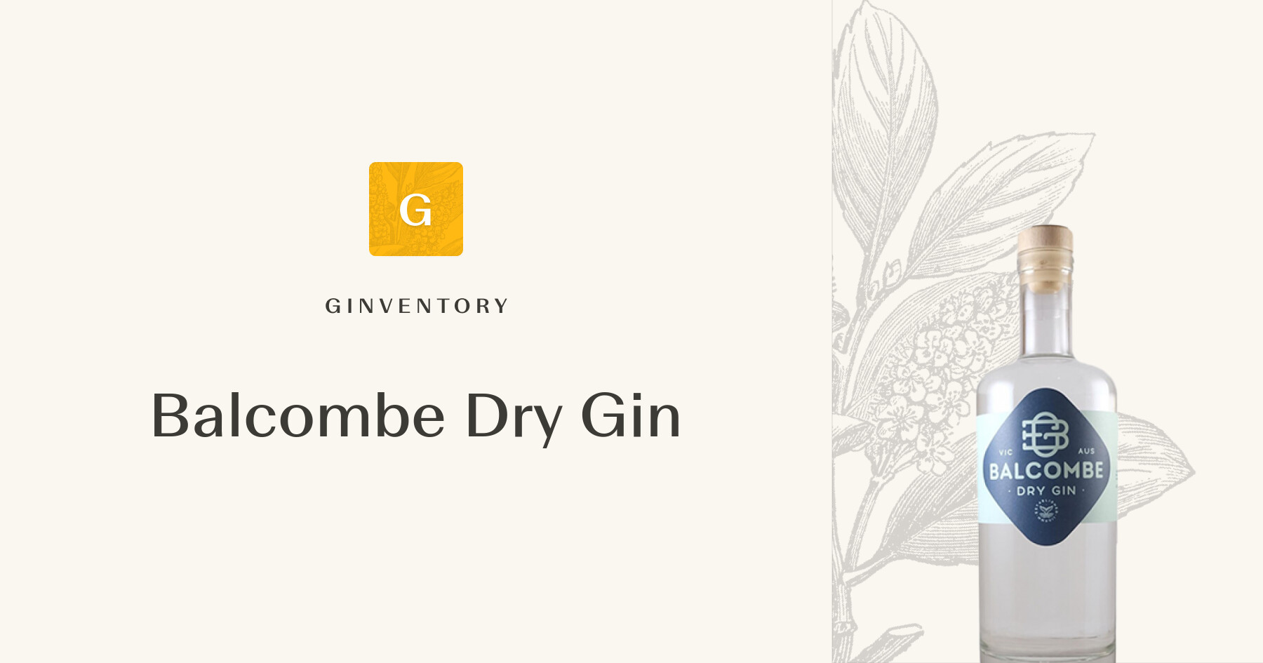 Balcombe Dry Gin — Gins | Ginventory