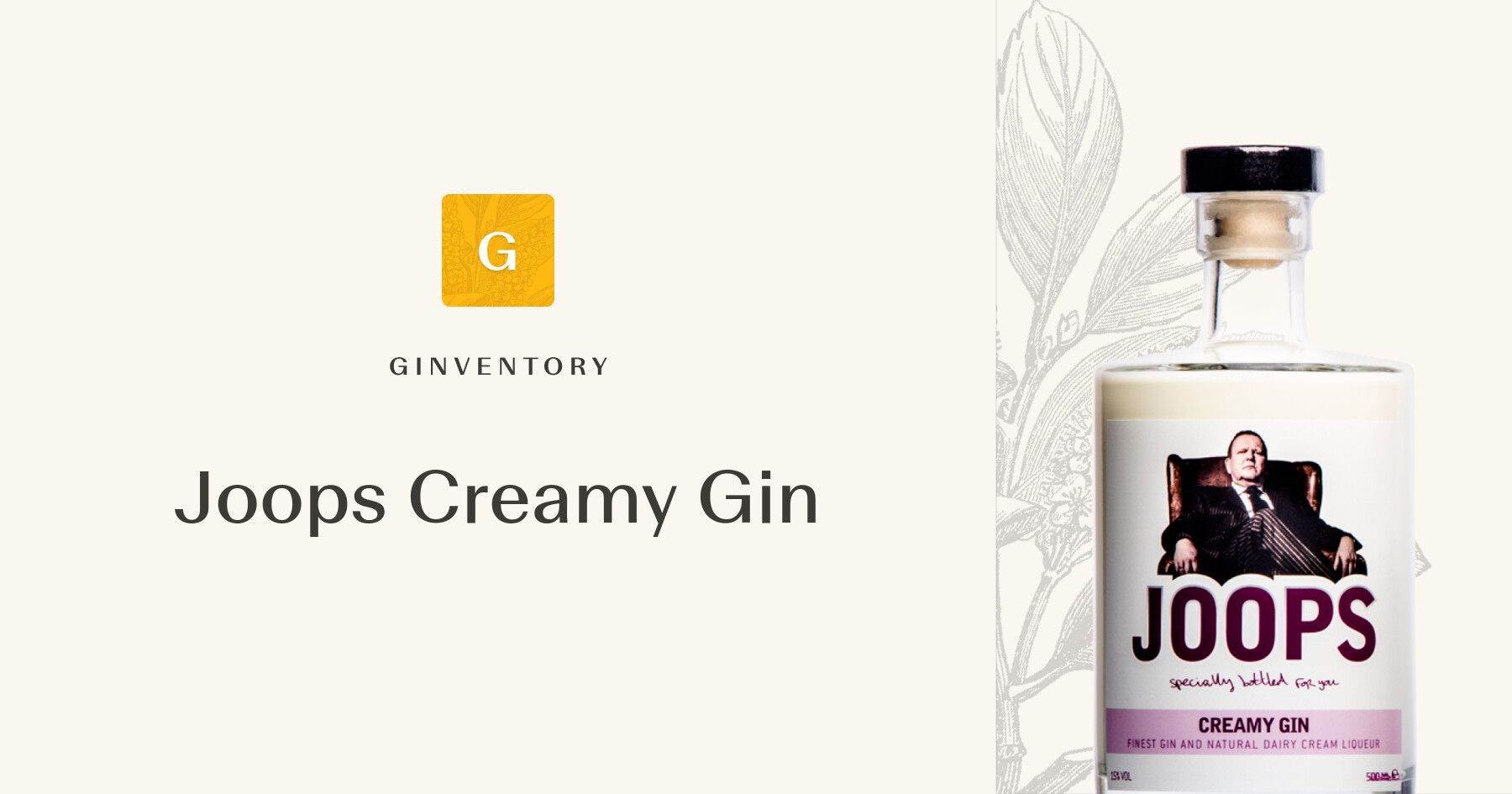 Joops Creamy Gin — Gins | Ginventory