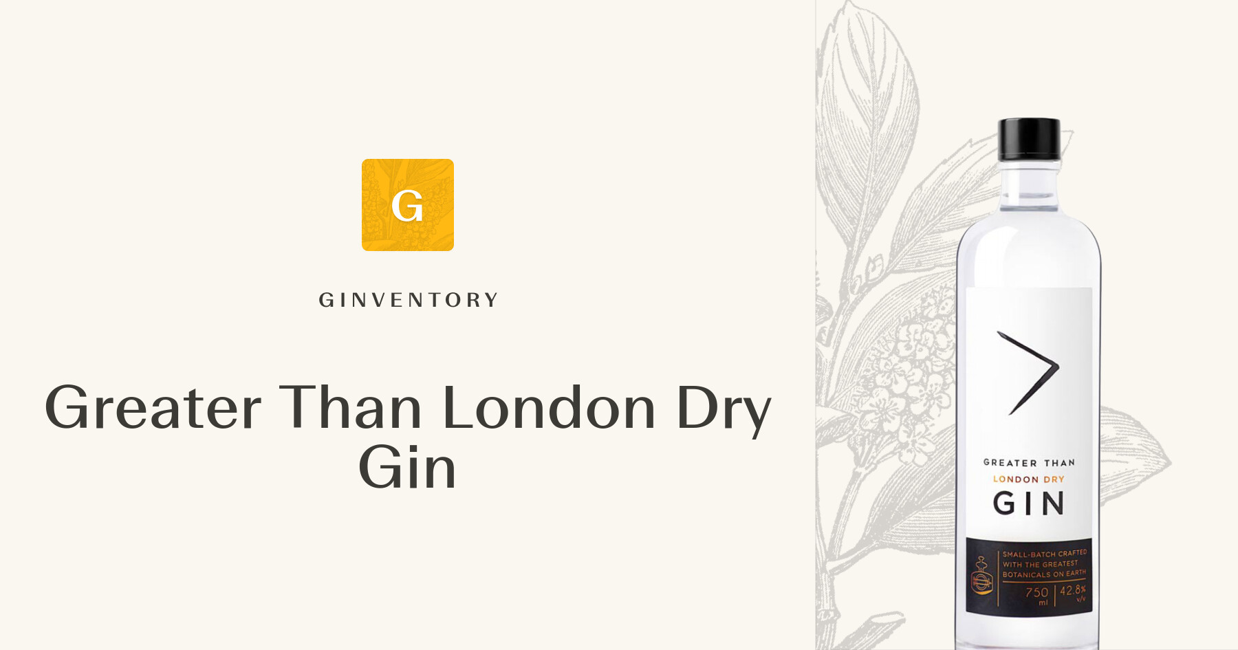 Greater Than London Dry Gin — Gins | Ginventory