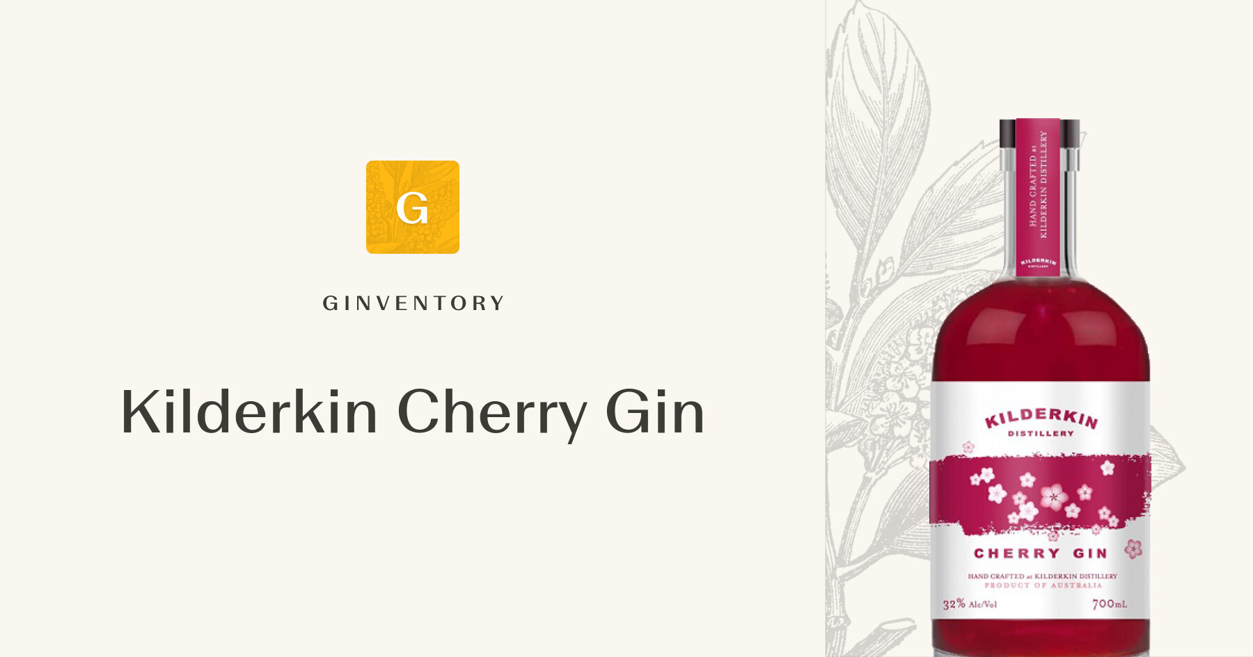 Kilderkin Cherry Gin — Gins | Ginventory