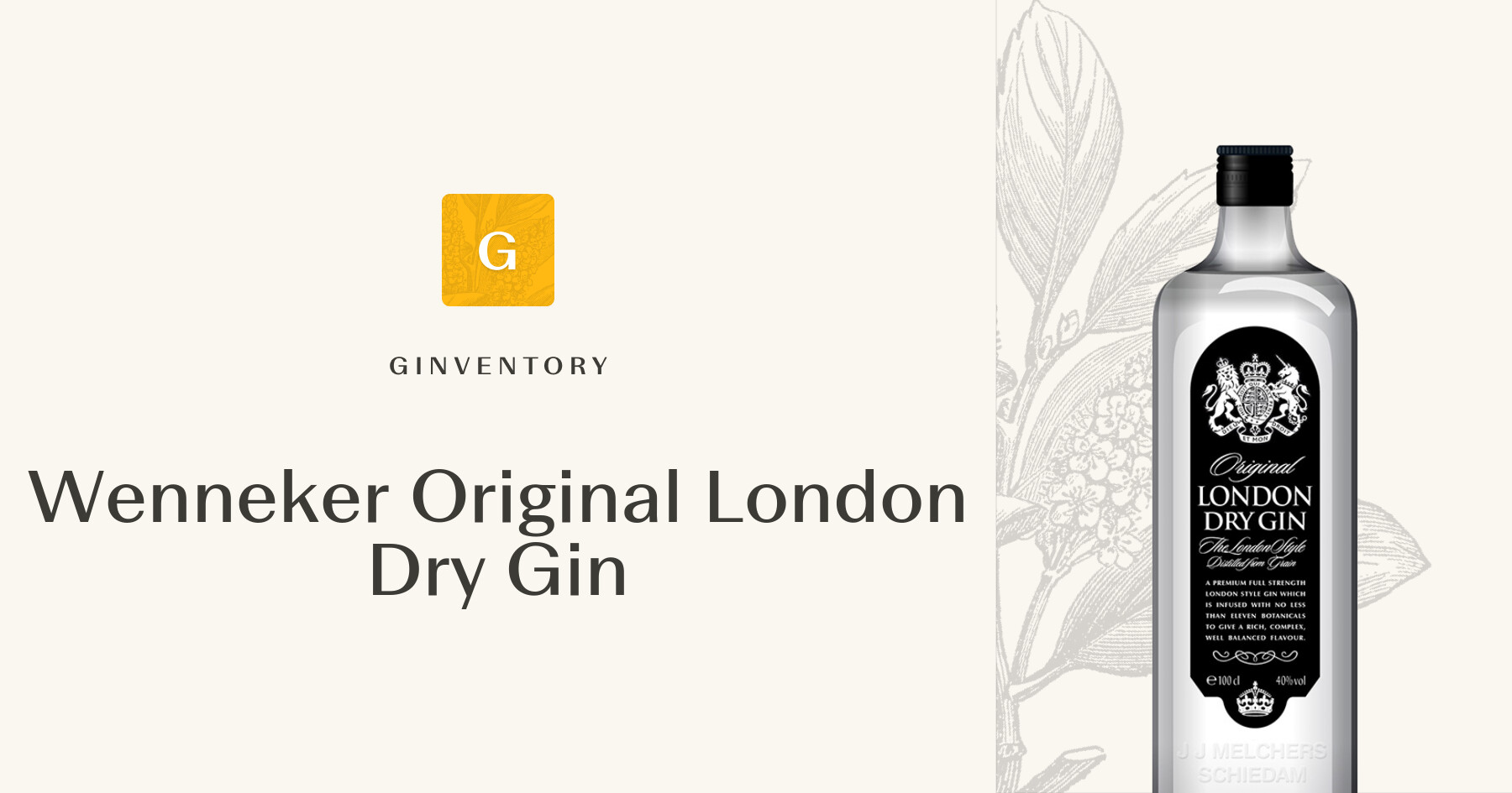 Wenneker Original London Dry Gin — Gins | Ginventory