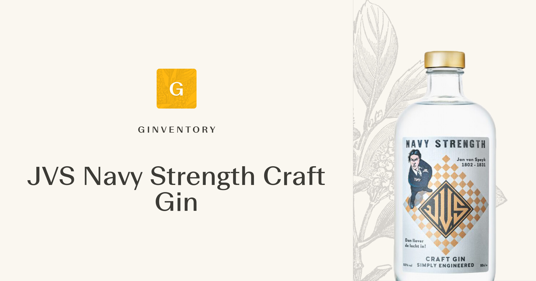JVS Navy Strength Craft Gin — Gins | Ginventory
