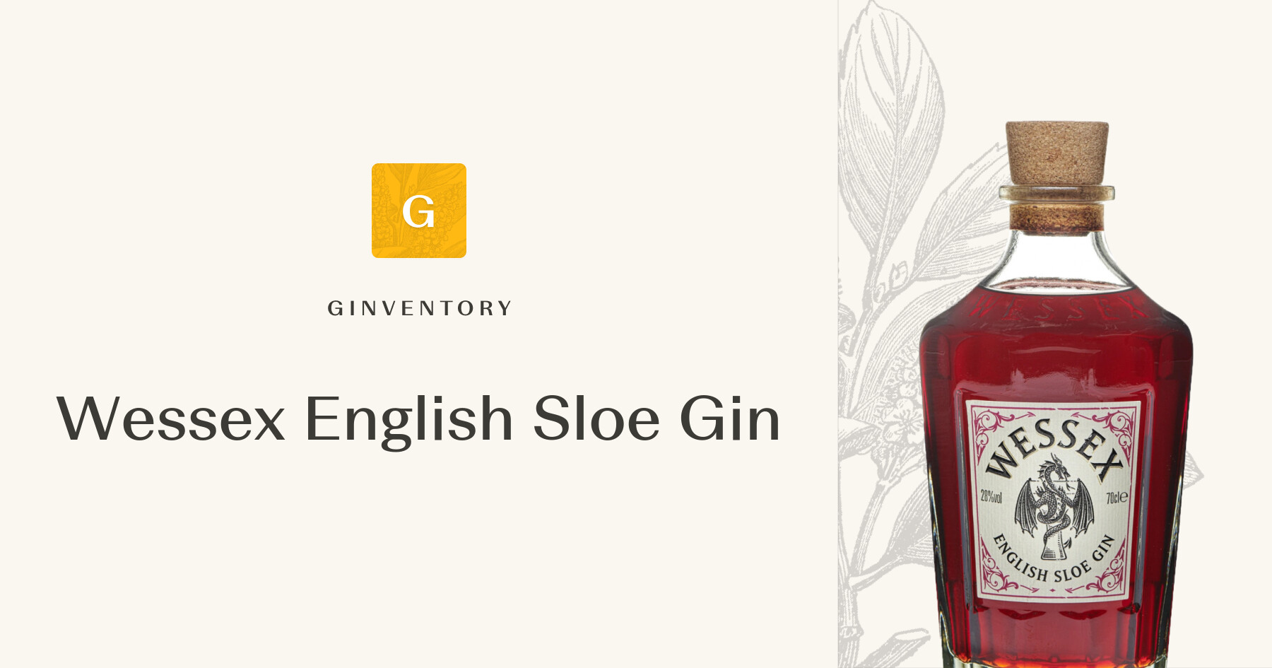 Wessex English Sloe Gin — Gins | Ginventory