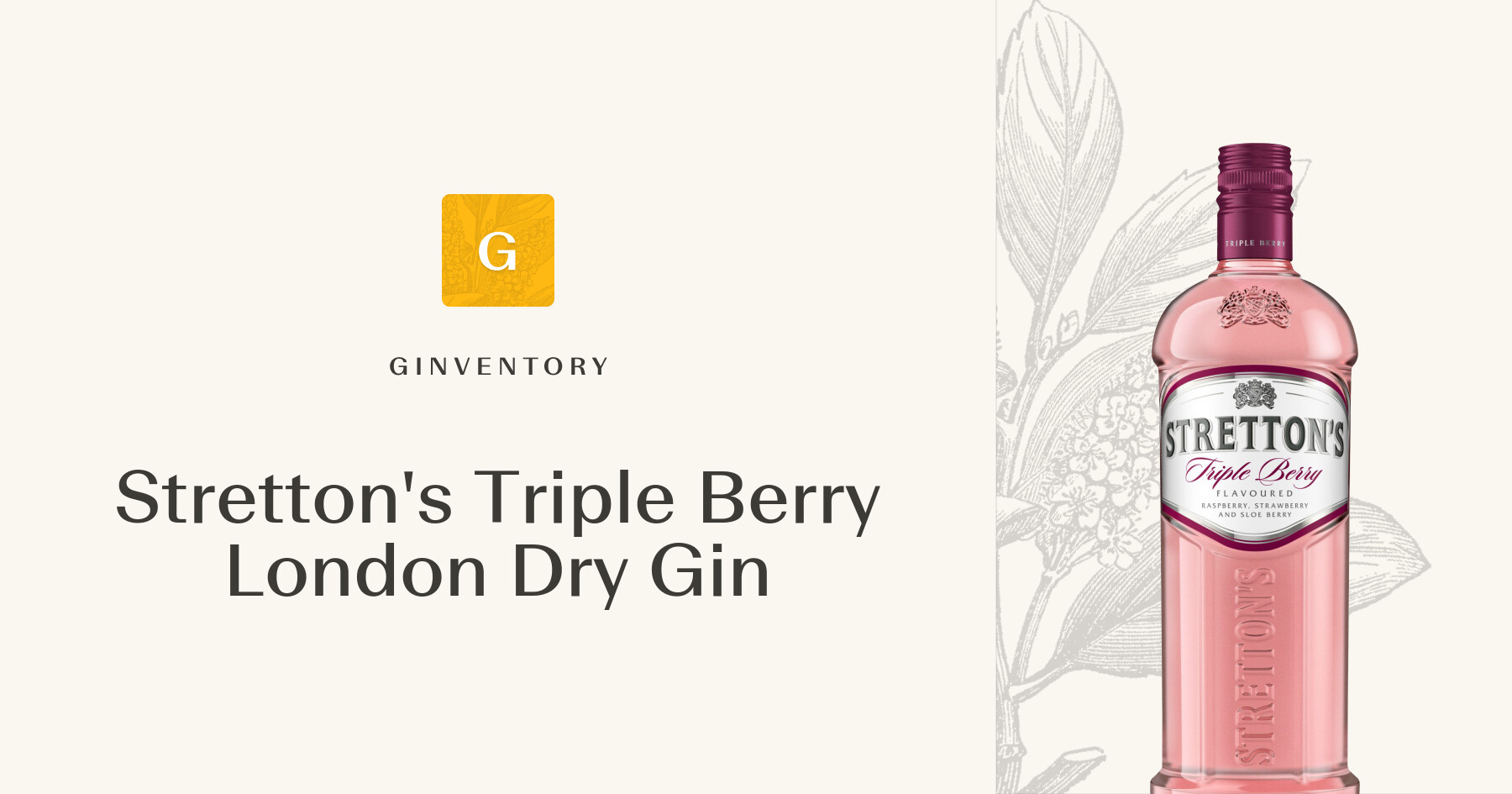 Stretton's Triple Berry London Dry Gin — Gins | Ginventory