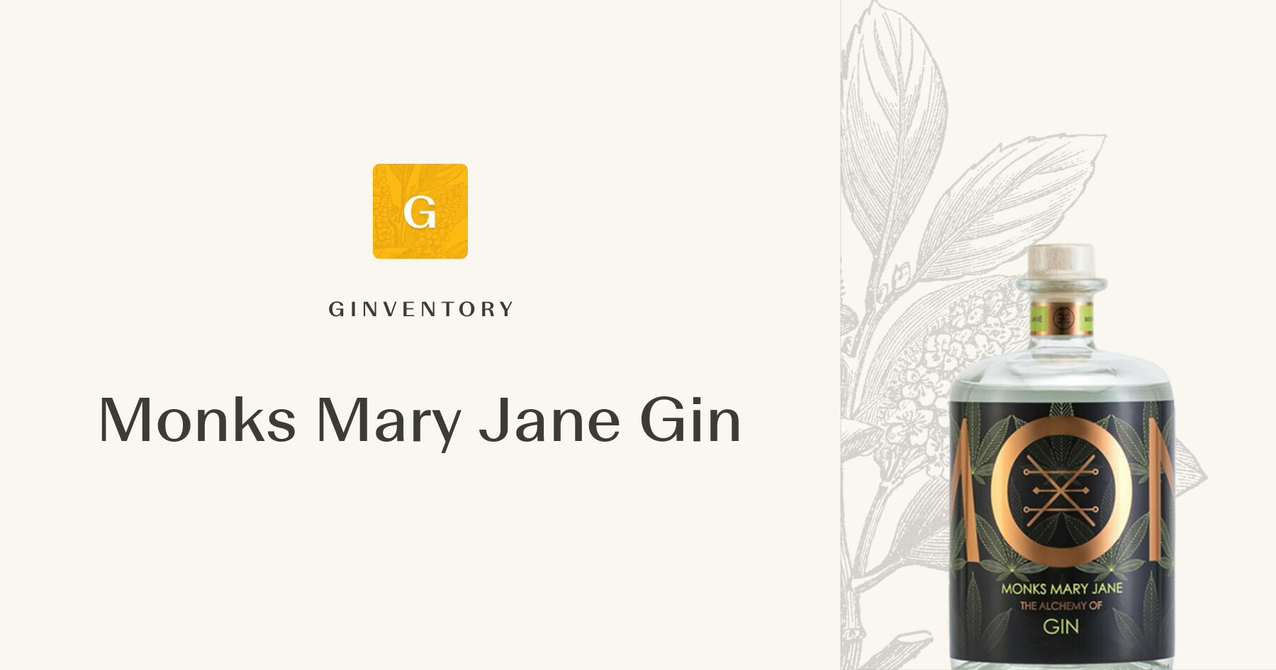 Monks Mary Jane Gin — Gins | Ginventory