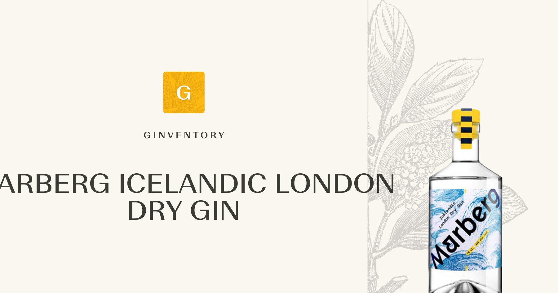 MARBERG ICELANDIC LONDON DRY GIN — Gins | Ginventory