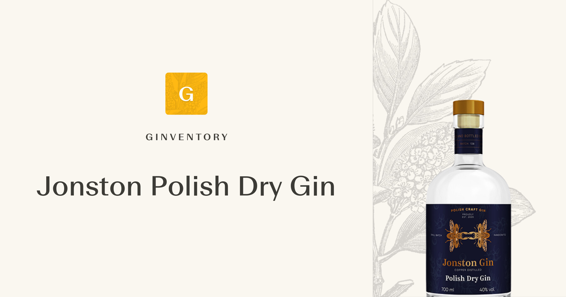 Jonston Polish Dry Gin — Gins | Ginventory