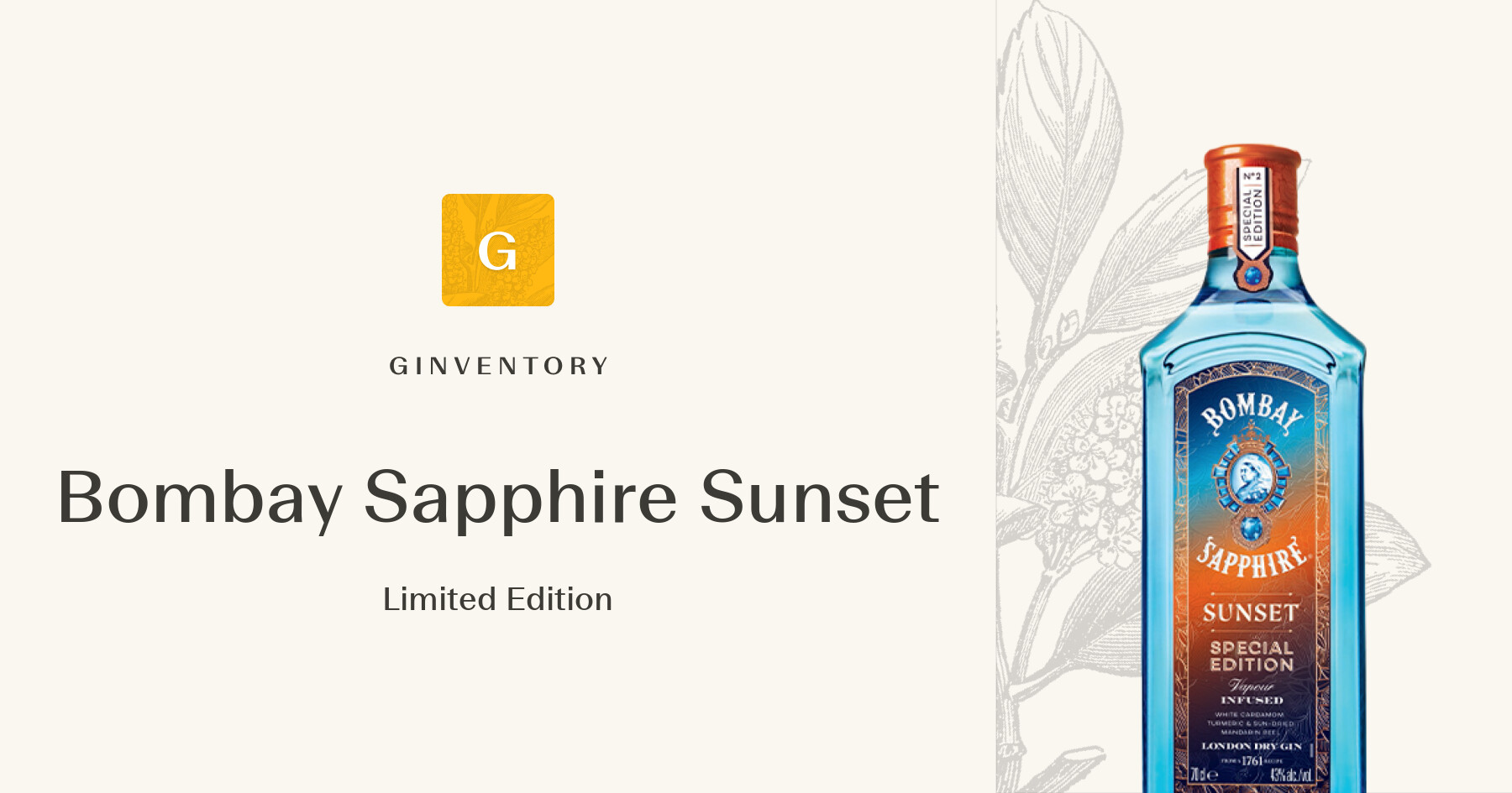 Bombay Sapphire Sunset - Limited Edition — Gins | Ginventory