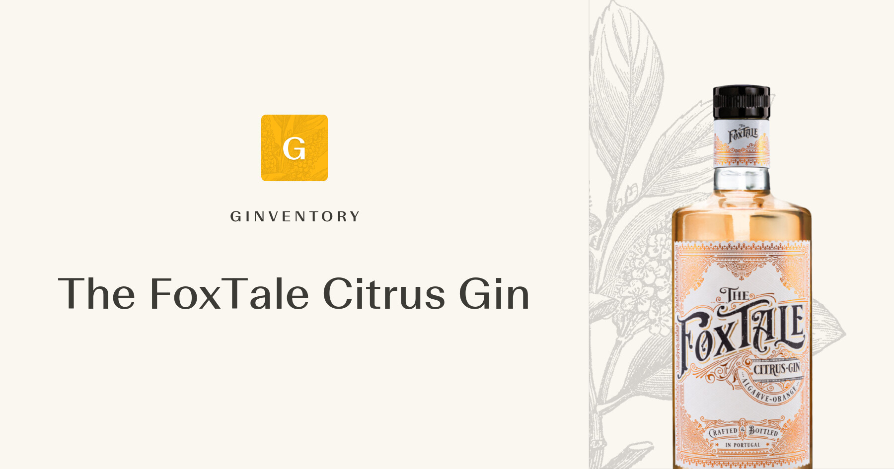 The FoxTale Citrus Gin — Gins | Ginventory