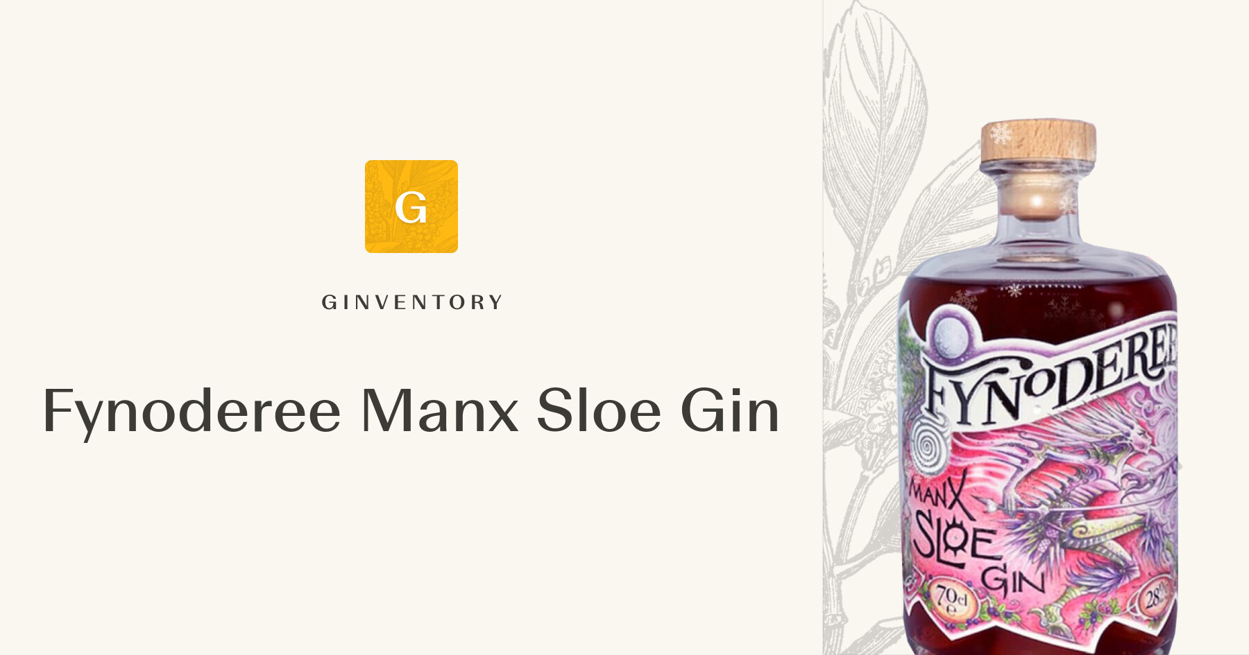 Fynoderee Manx Sloe Gin — Gins | Ginventory