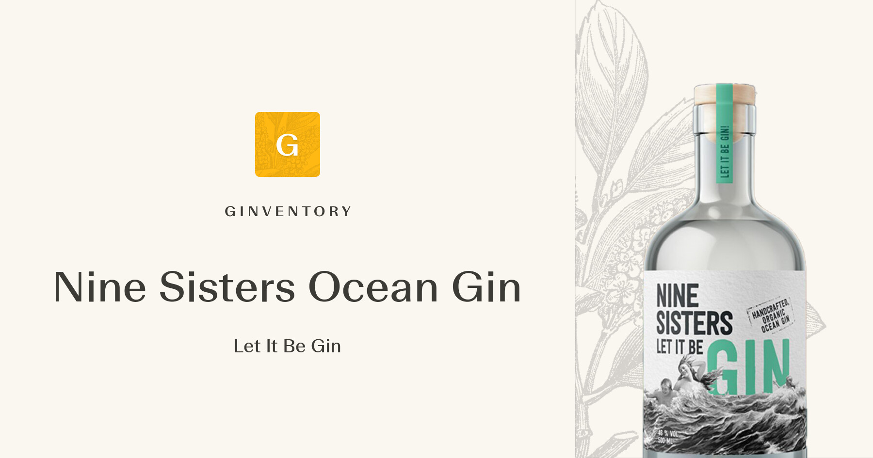 Nine Sisters Ocean Gin - Let It Be Gin — Gins | Ginventory