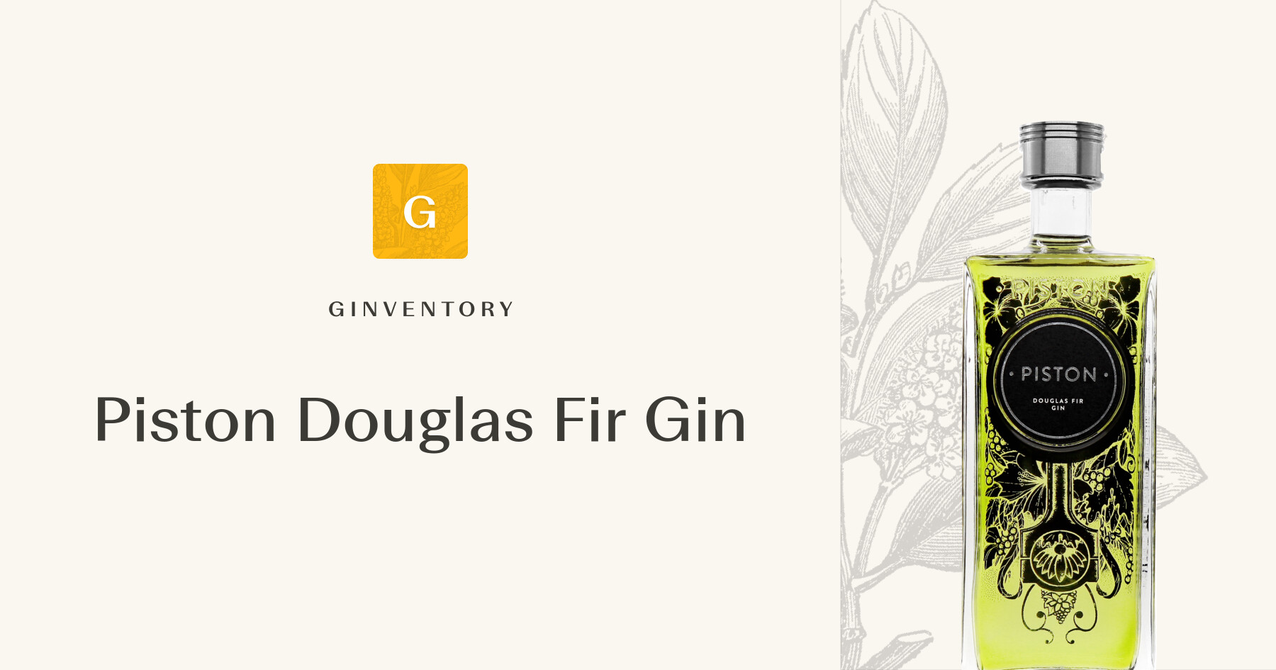 Piston Douglas Fir Gin — Gins | Ginventory