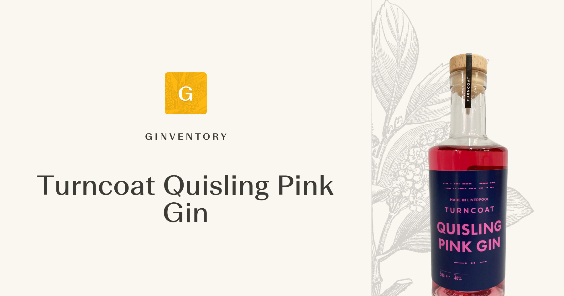 Turncoat Quisling Pink Gin — Gins | Ginventory