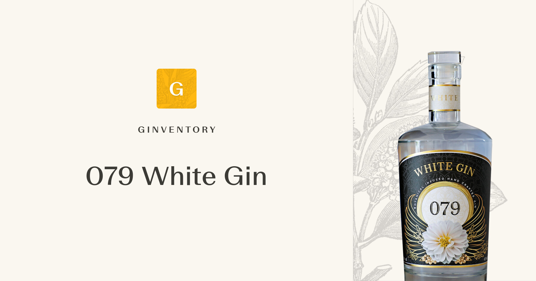 079 White Gin — Gins | Ginventory