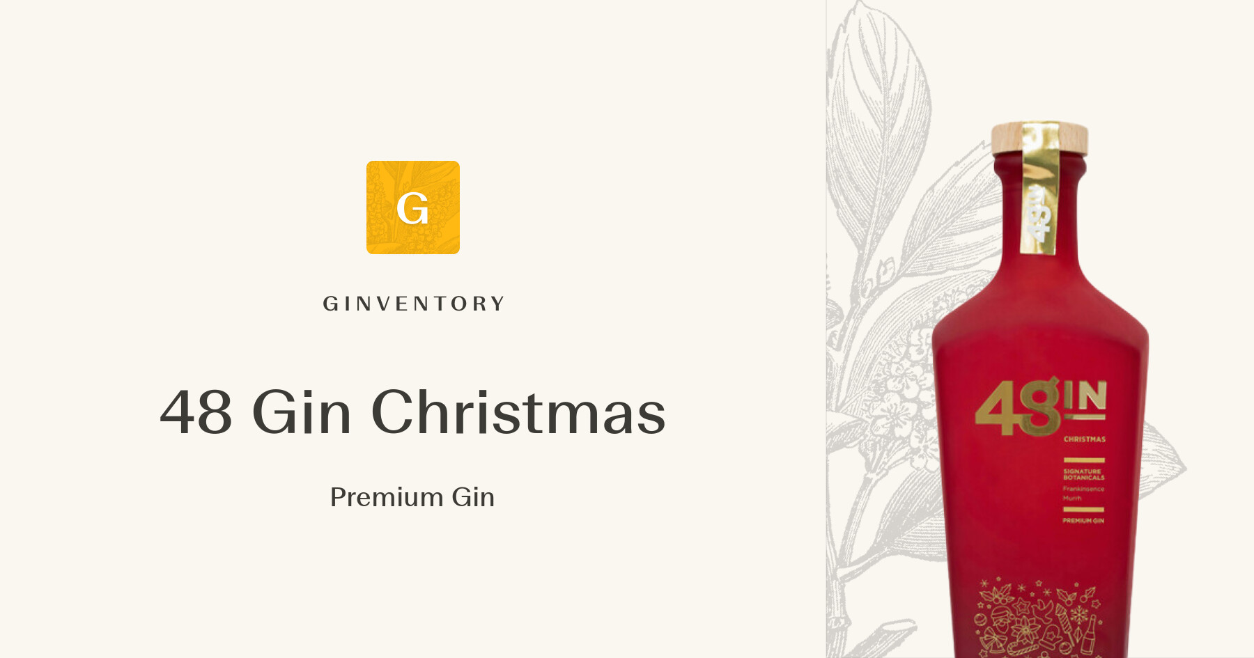 48 Gin Christmas - Premium Gin — Gins | Ginventory