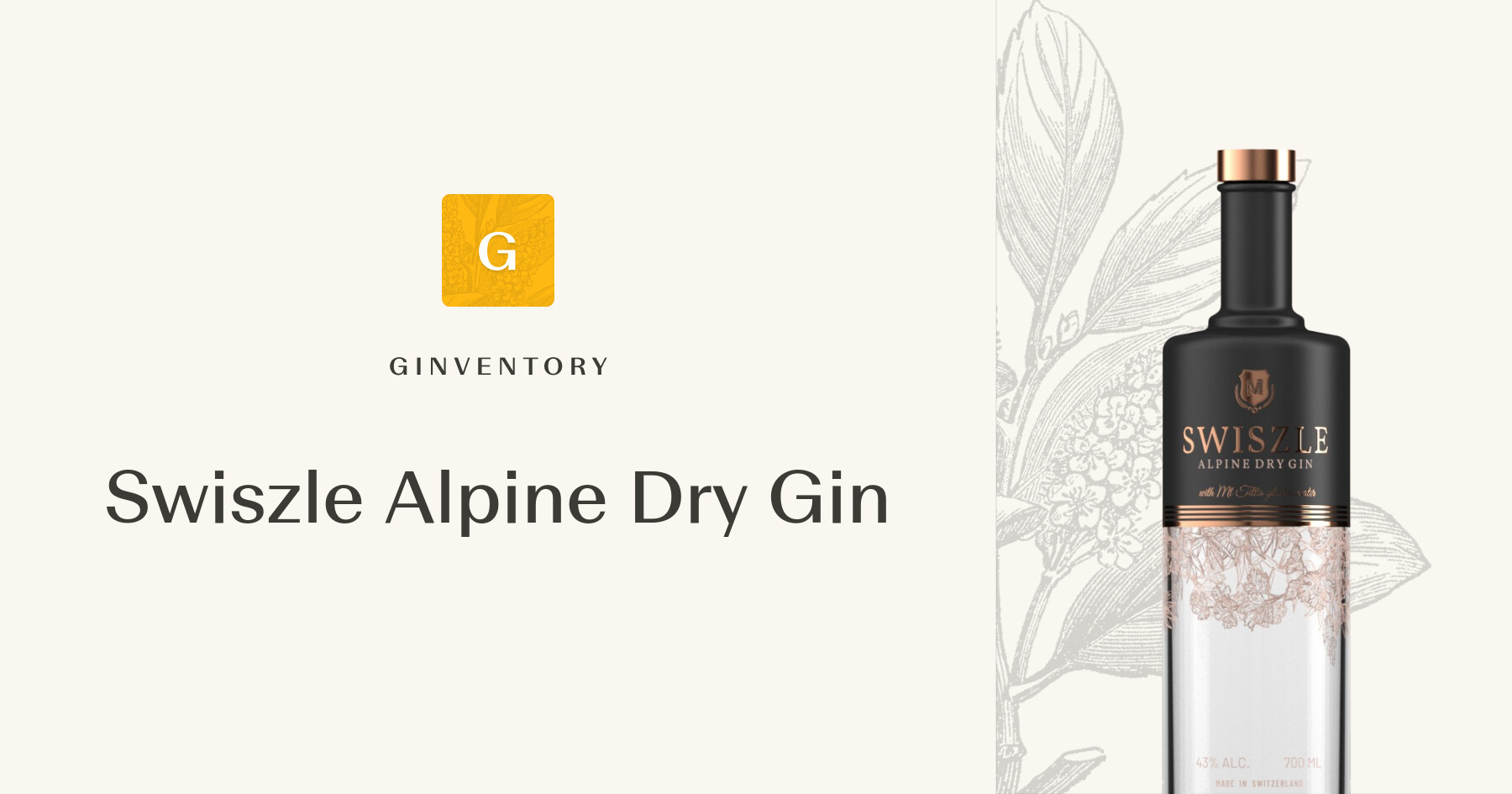 Swiszle Alpine Dry Gin — Gins | Ginventory