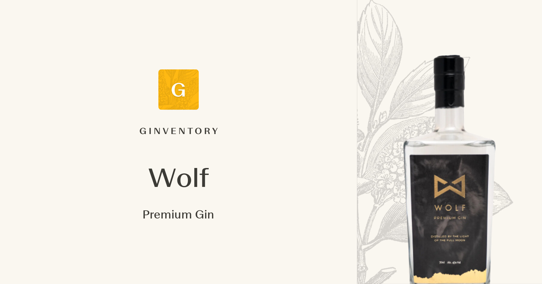 Wolf - Premium Gin — Gins | Ginventory