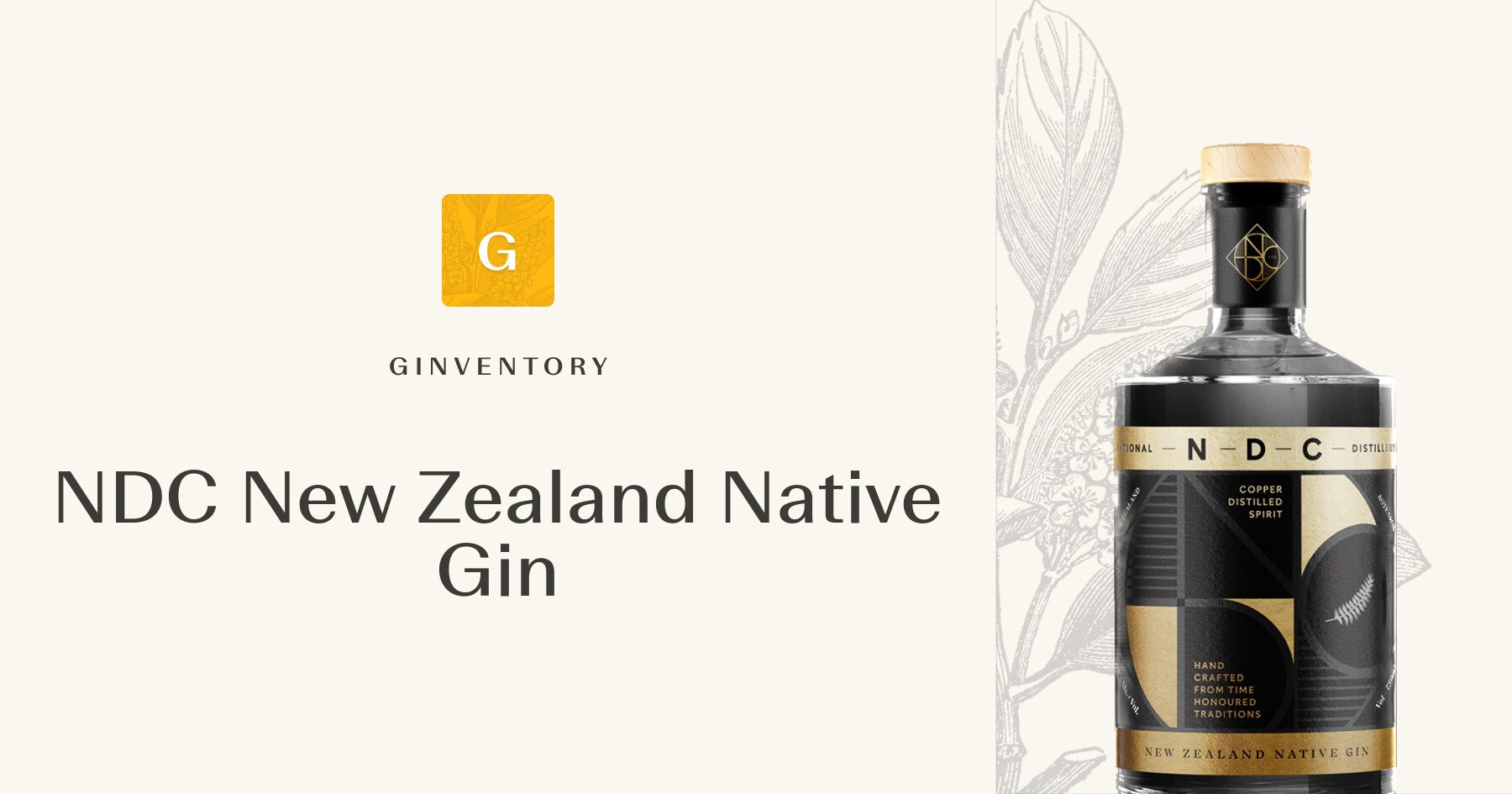 NDC New Zealand Native Gin — Gins | Ginventory