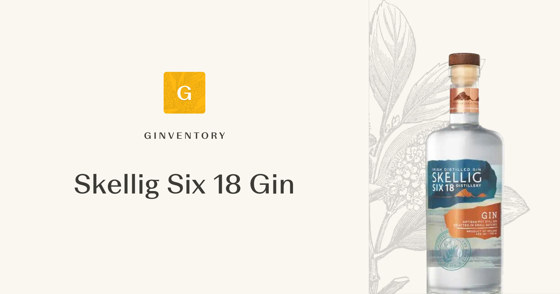 Skellig Six 18 Gin — Ginebras | Ginventory