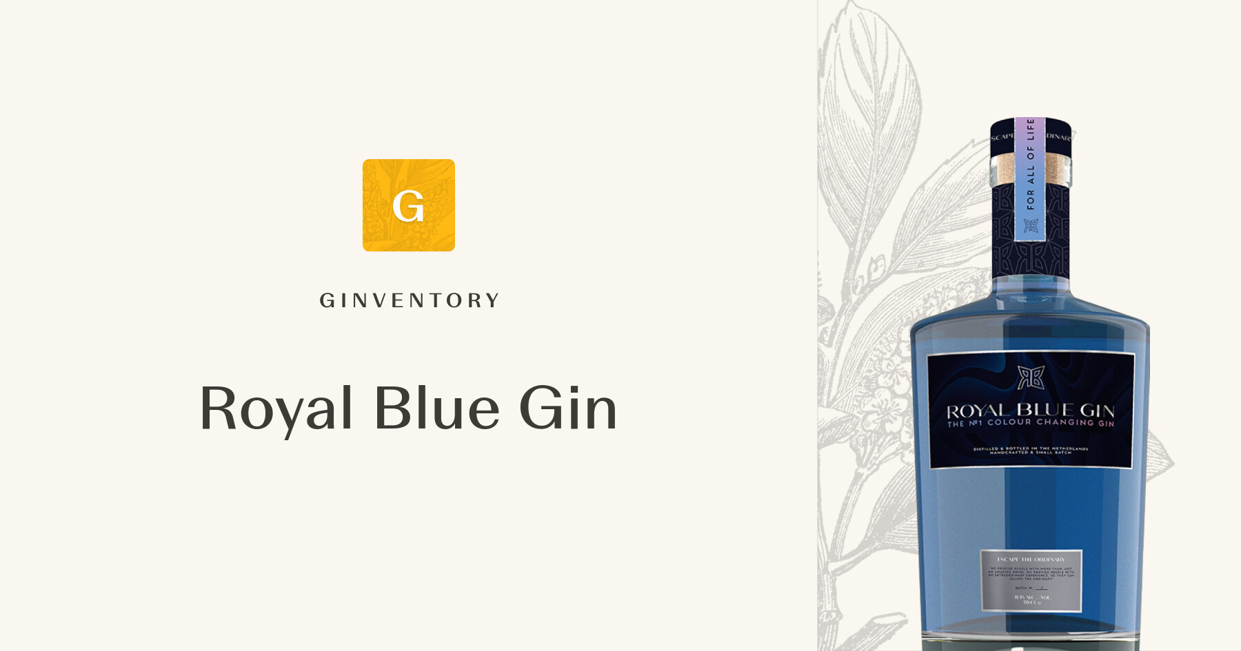Royal Blue Gin — Gins | Ginventory