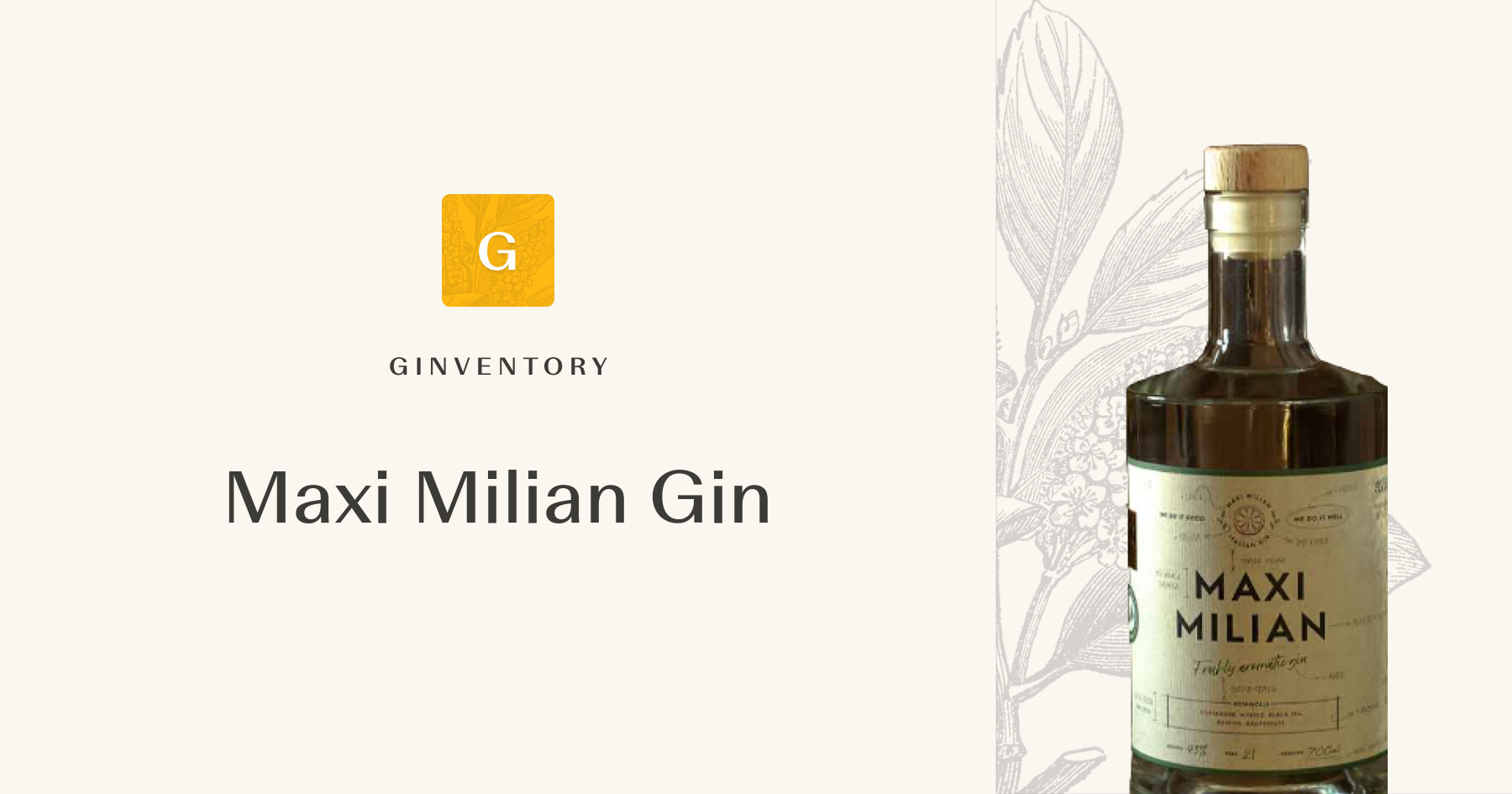 Maxi Milian Gin — Ginebras | Ginventory