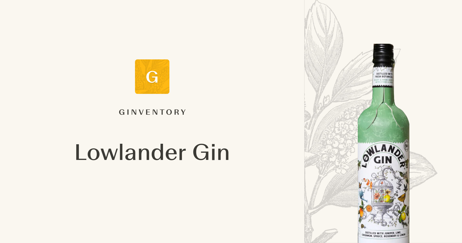 Lowlander Gin — Gins | Ginventory