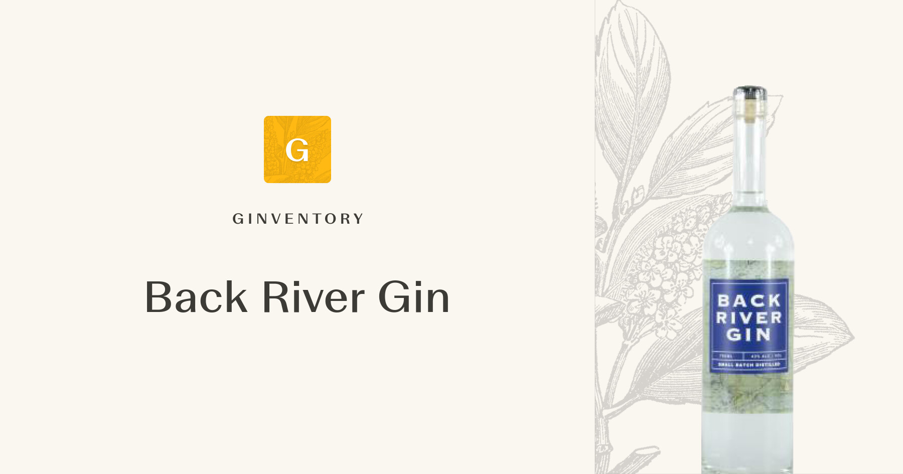 Back River Gin — Gins | Ginventory