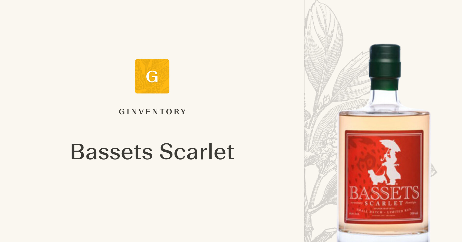 Bassets Scarlet — Gins | Ginventory