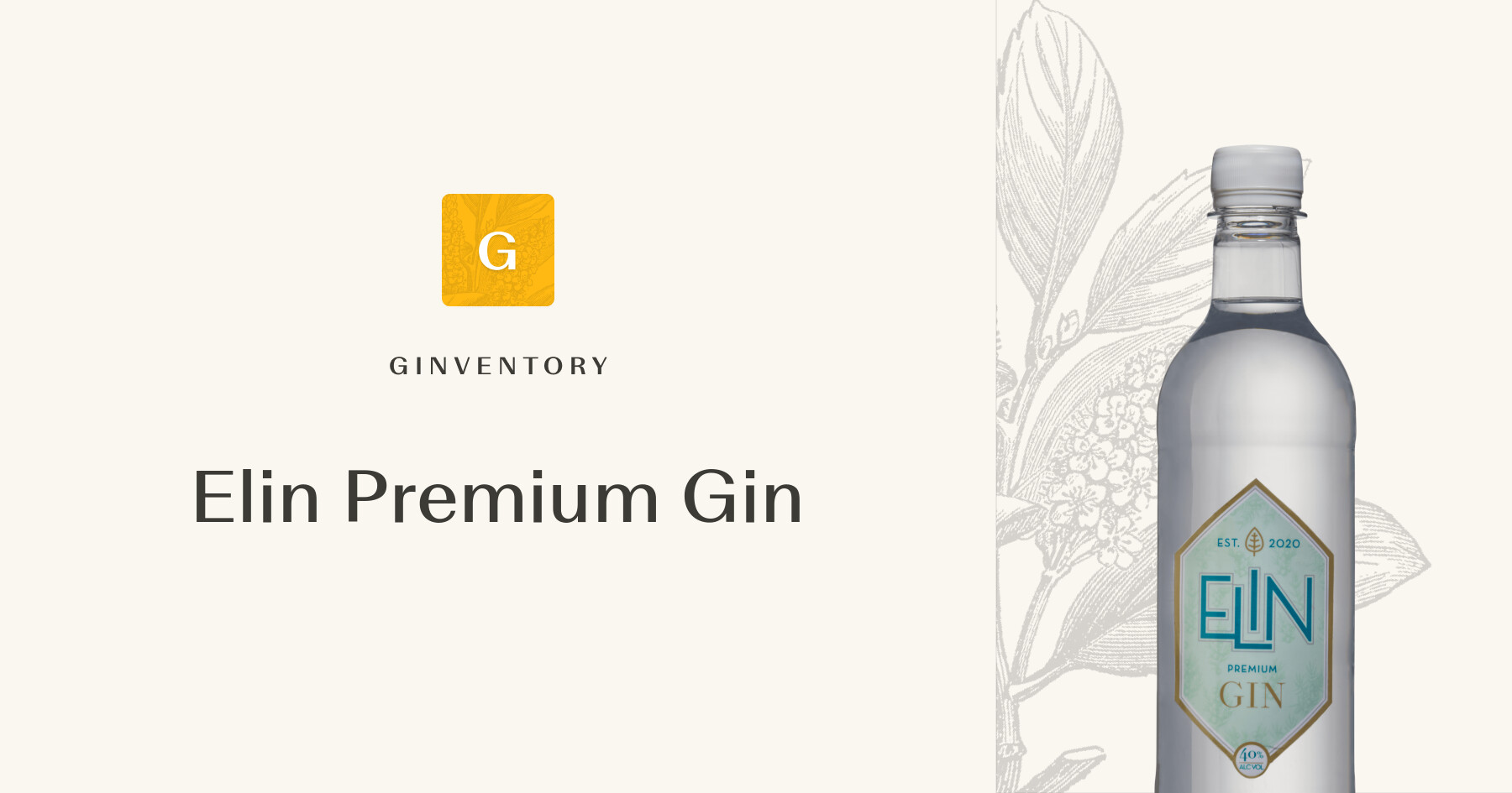 Elin Premium Gin — Gins | Ginventory