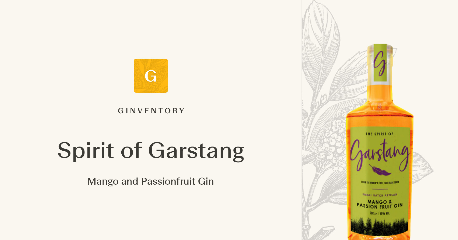 Spirit of Garstang - Mango and Passionfruit Gin — Gins | Ginventory