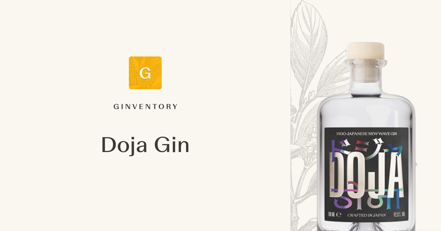 Doja Gin — Gins | Ginventory