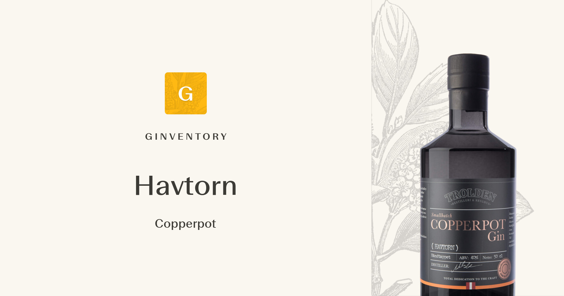 Havtorn - Copperpot — Gins | Ginventory