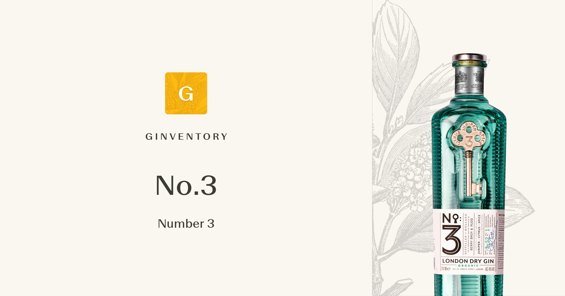 No.3 - Number 3 — Ginebras | Ginventory